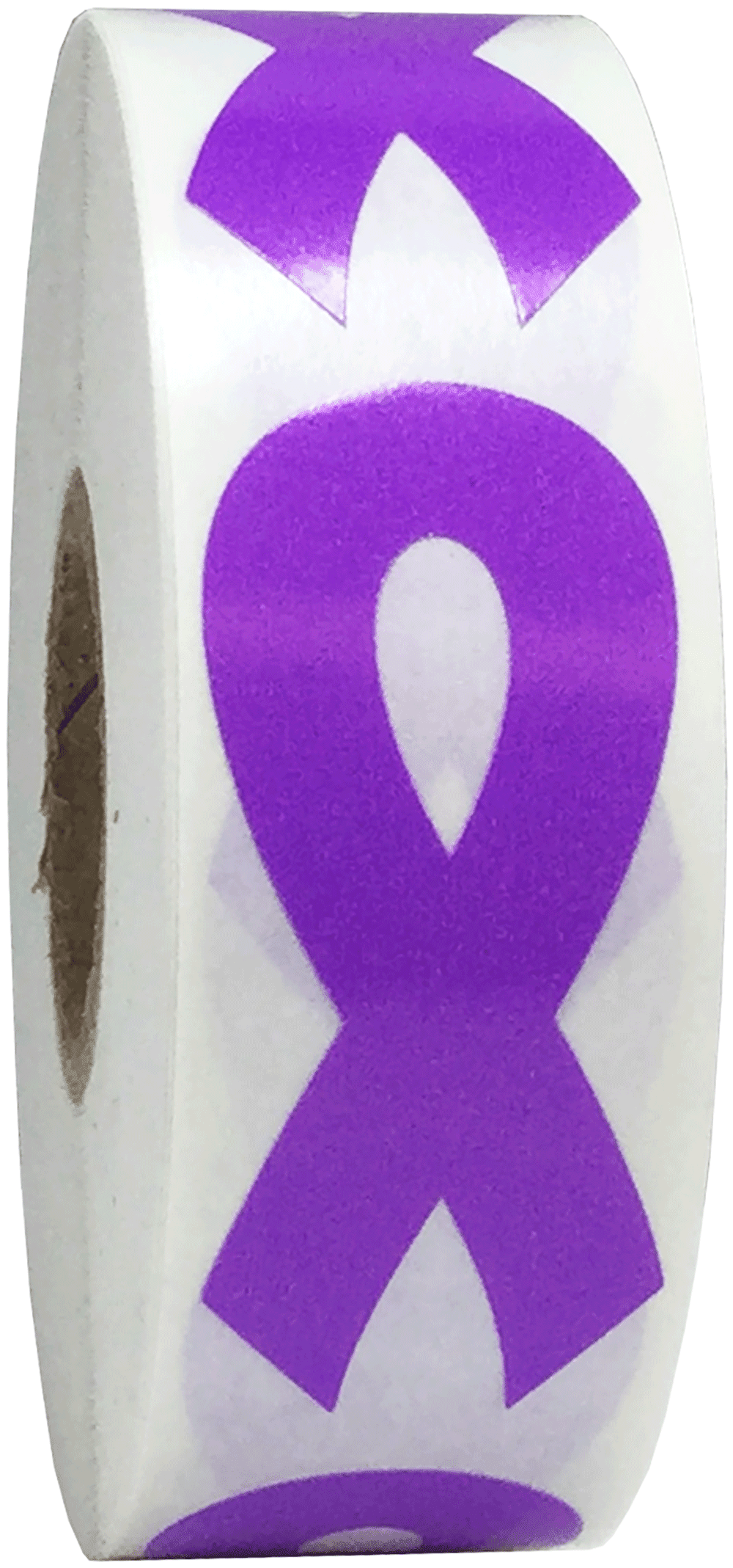 Purple Awareness Ribbon Stickers 2 Inch 500 Total Adhesive Labels ...