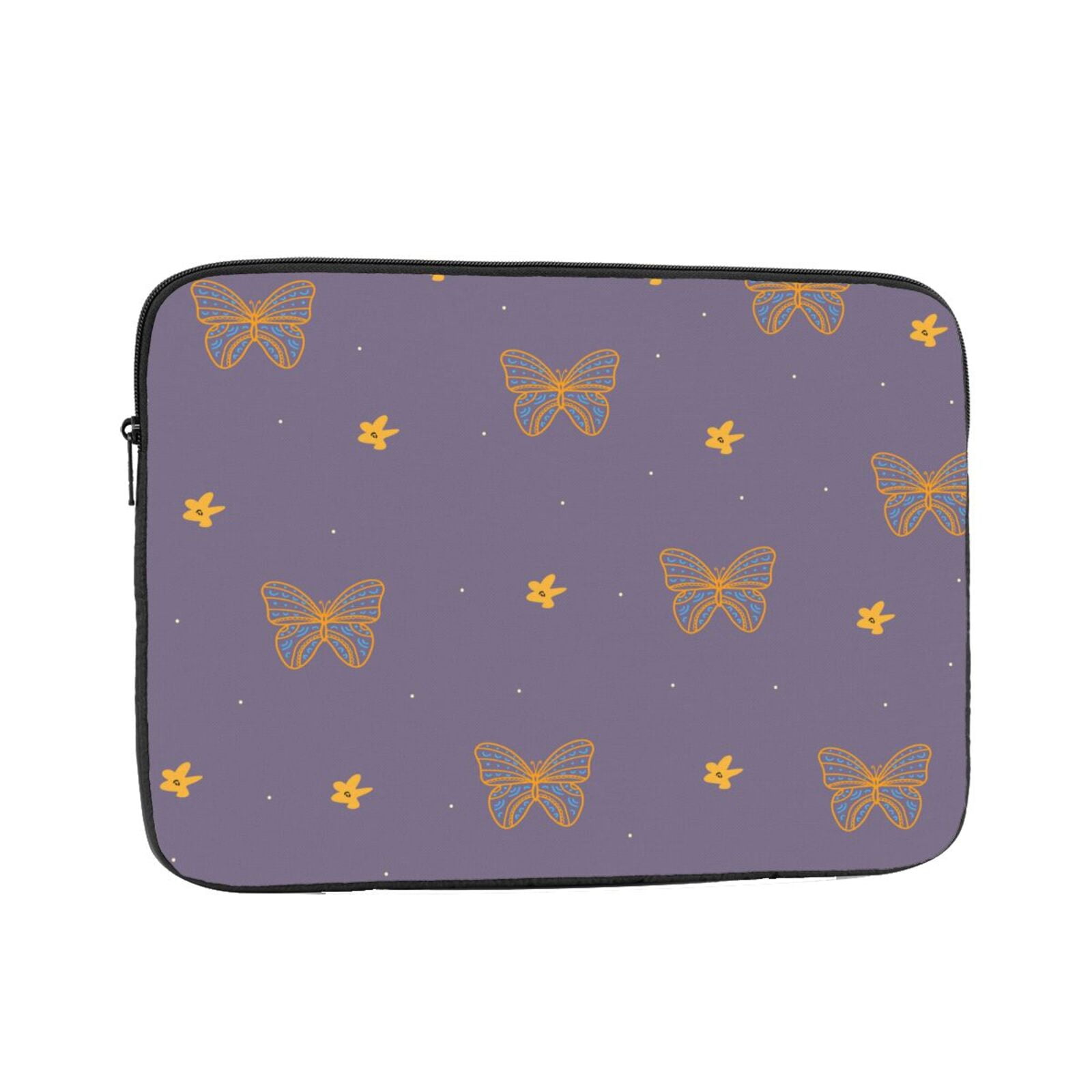 Purple Background Butterfly 13 inch Portable Laptop Sleeve Compatible ...