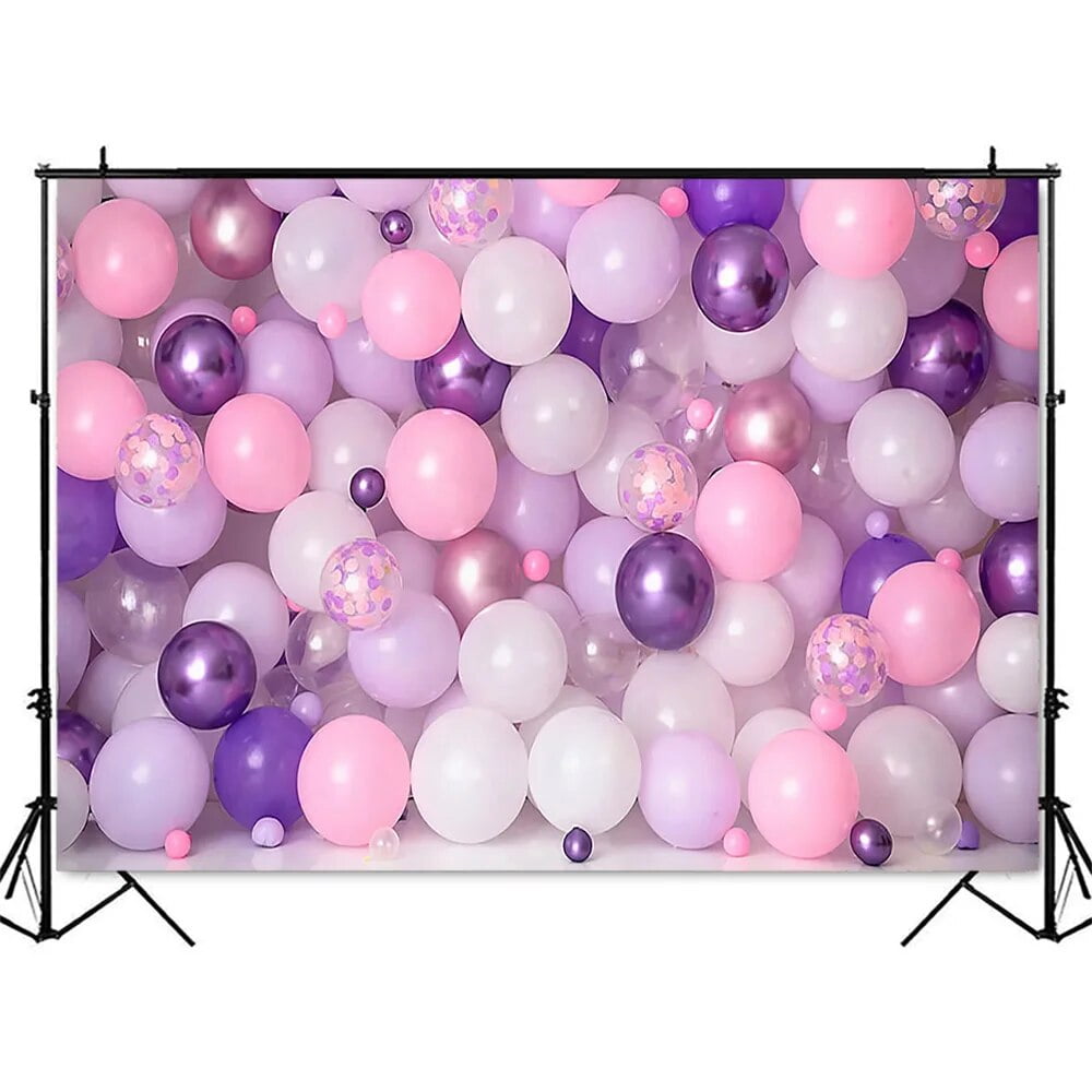 Purple Balloon Wall Backdrop for Photography Girls Newborn Kids Baby ...