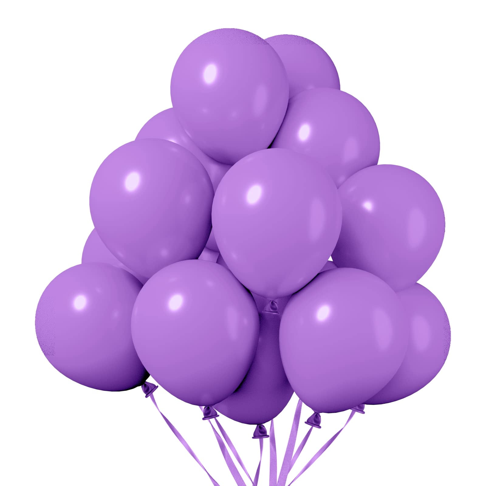 Purple Balloons, Matte Balloon, 100PCS 12inch Balloons, H2FSDLatex ...