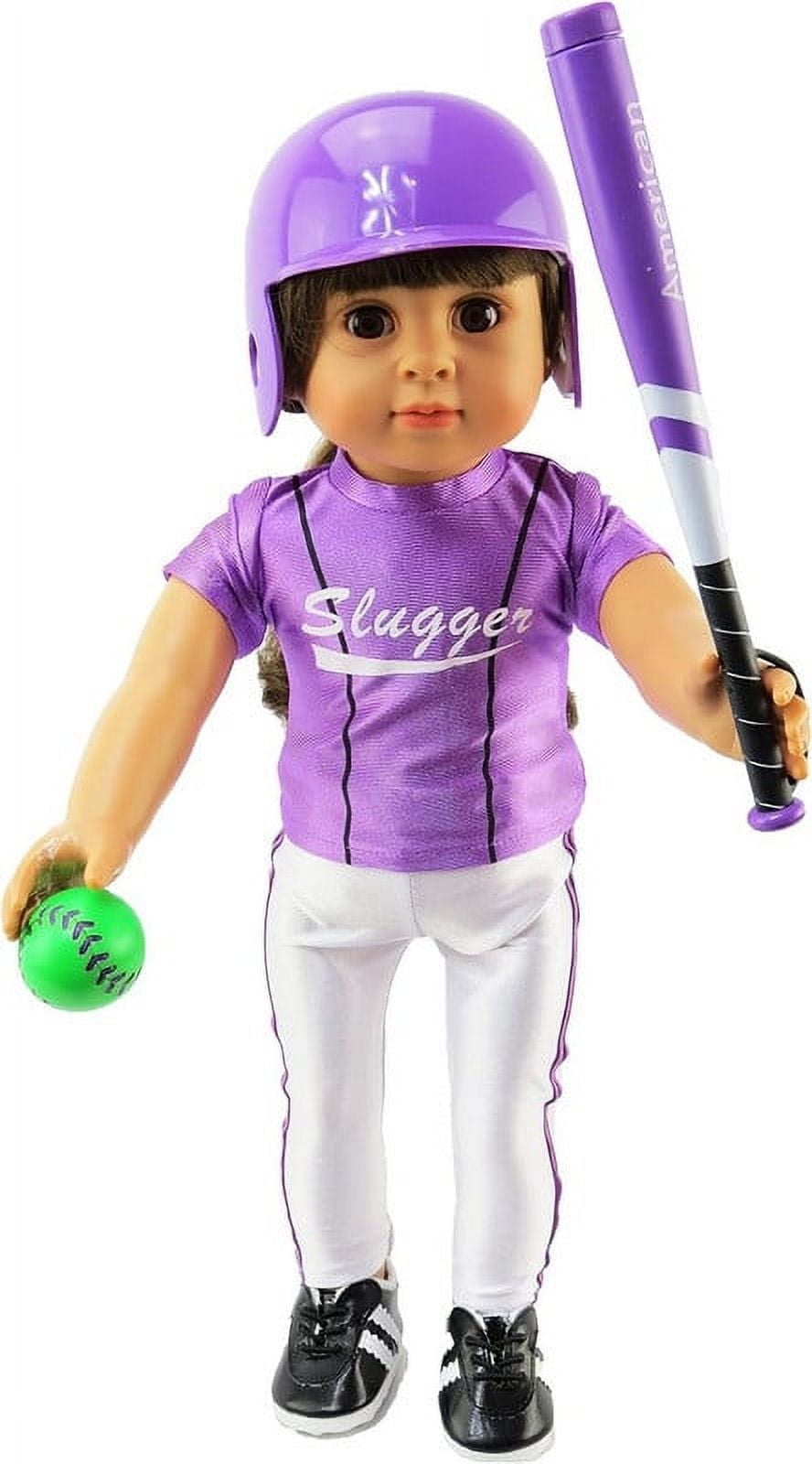 Purple Baseball Outfit for 18-Inch Dolls - Walmart.com
