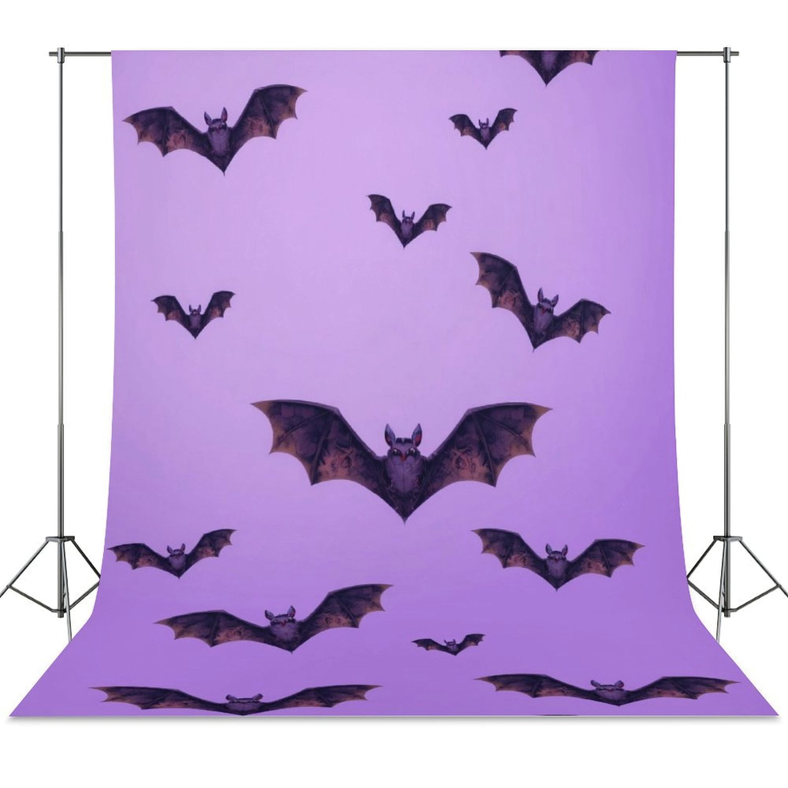 Purple Bat Backdrop Baby Shower Newborn Portrait Girl Boy Birthday ...