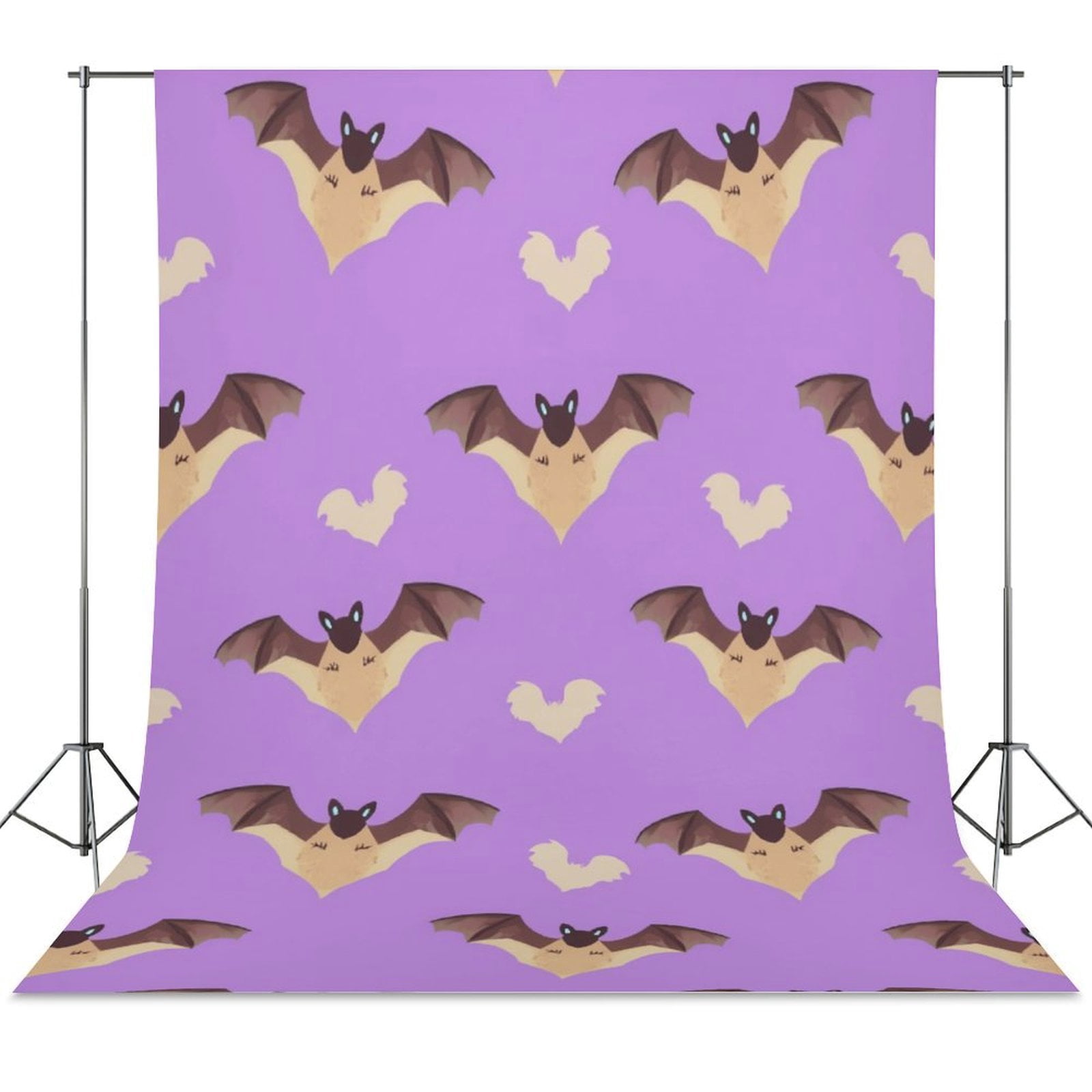 Purple Bat Backdrop Baby Shower Newborn Portrait Girl Boy Birthday ...