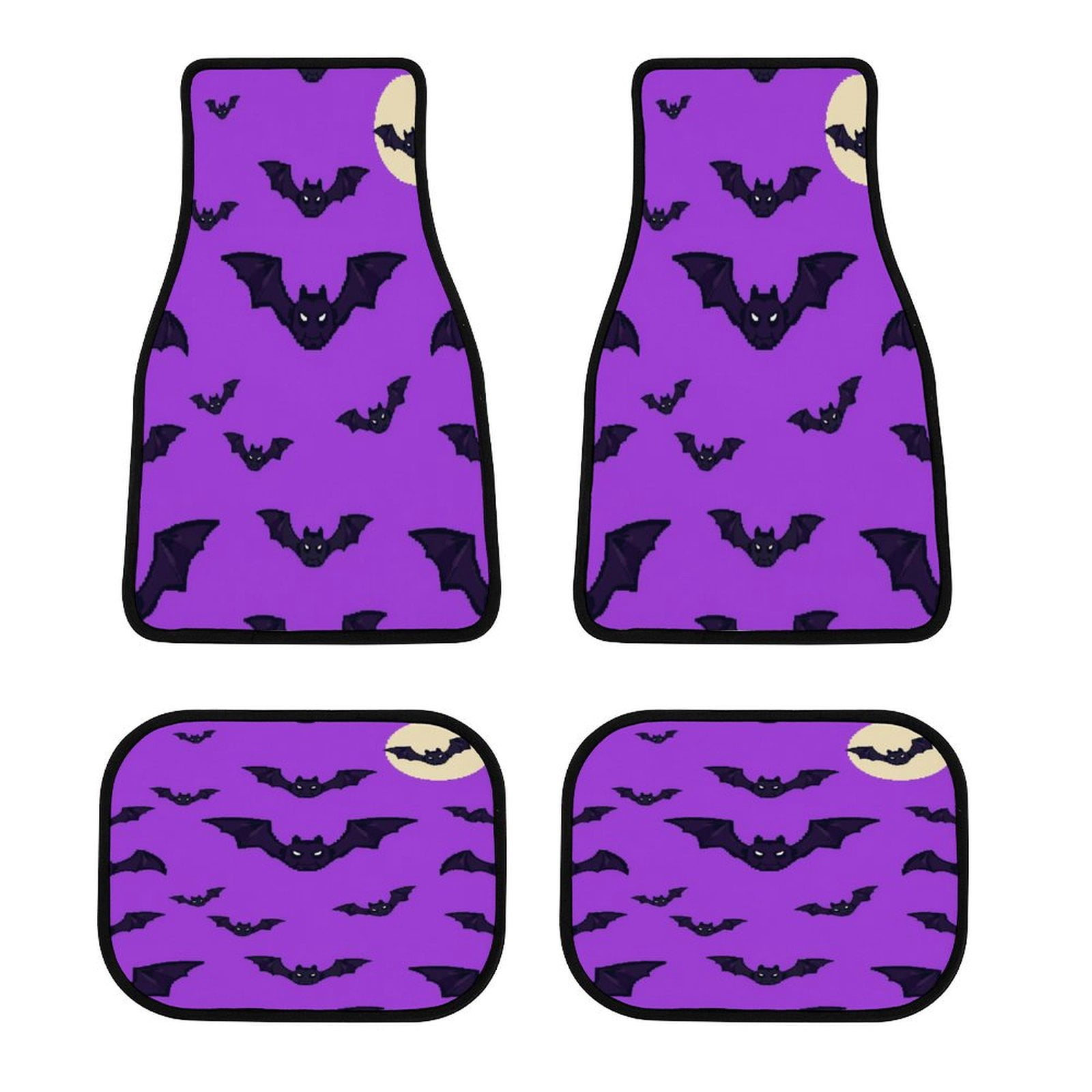Purple Bat Car Floor Mats 4 Pieces Car Floor Mats Full Set, All Weather ...