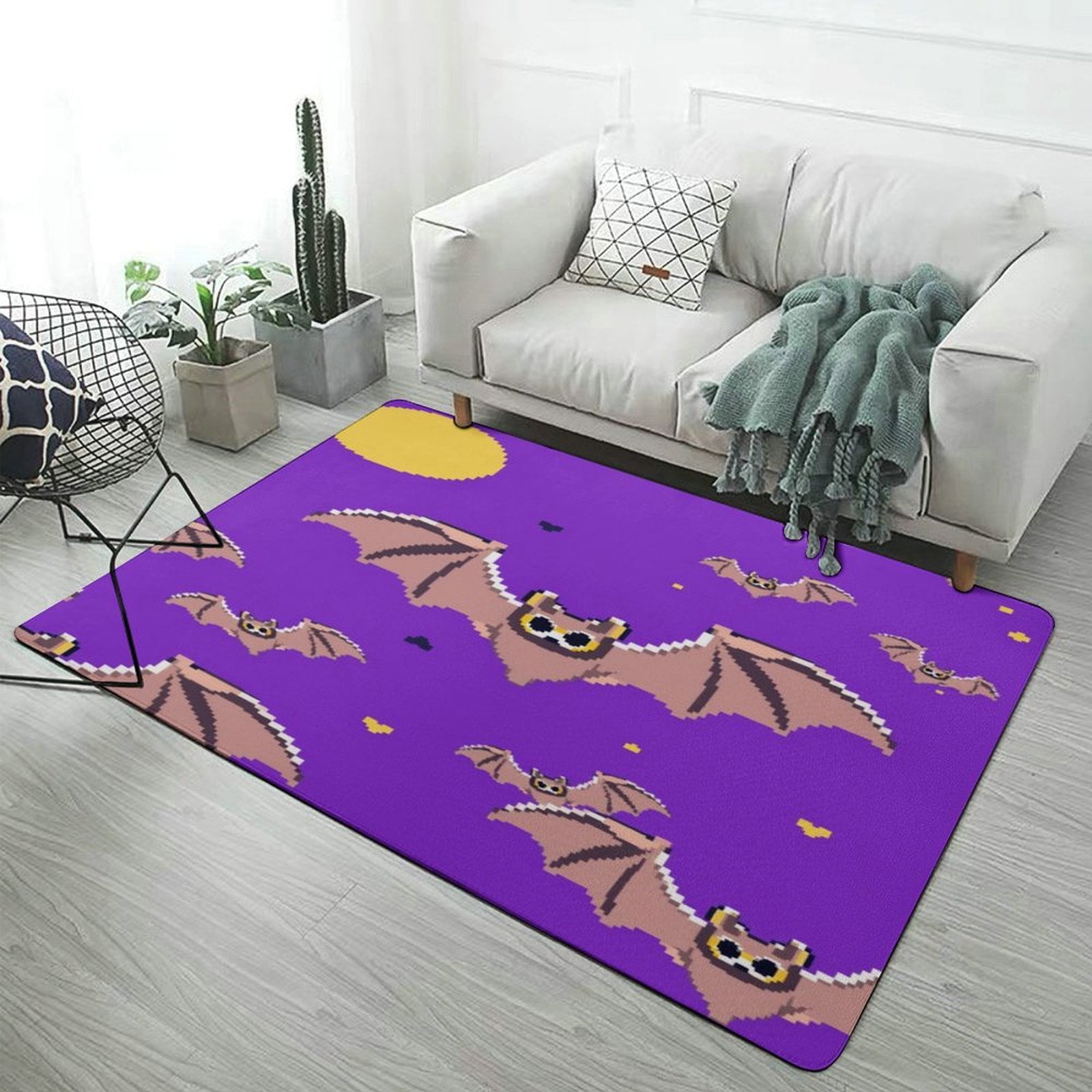 Purple Bat Carpet Large Size Living Room American Style Rugs Ration ...