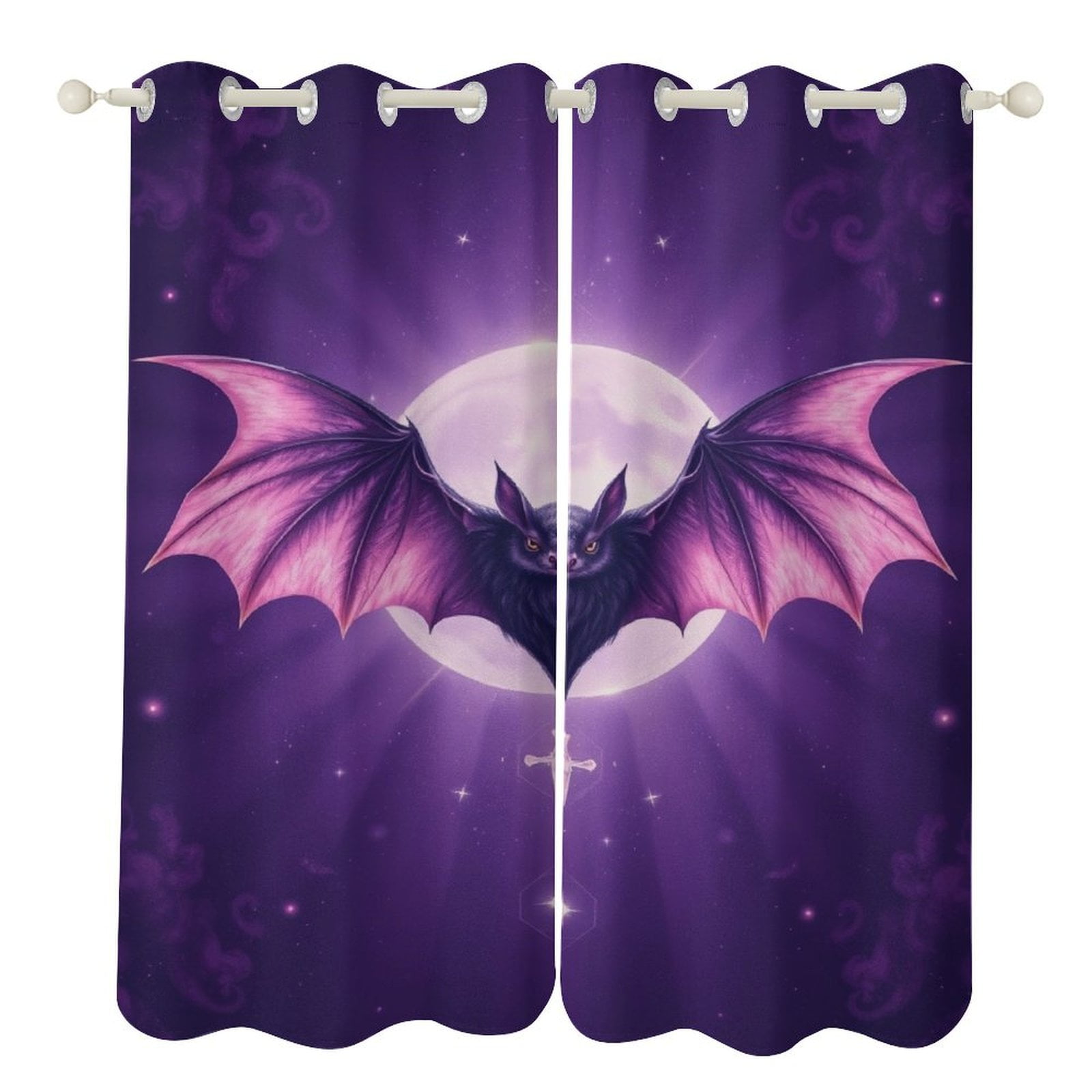 Purple Bat Curtain for Living Room Bedroom Set Design High Quality ...