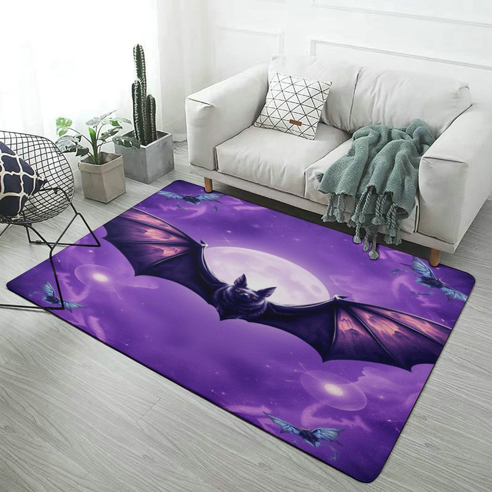 Purple Bat Light Luxury Home Carpets Living Room Ration Large Rugs ...