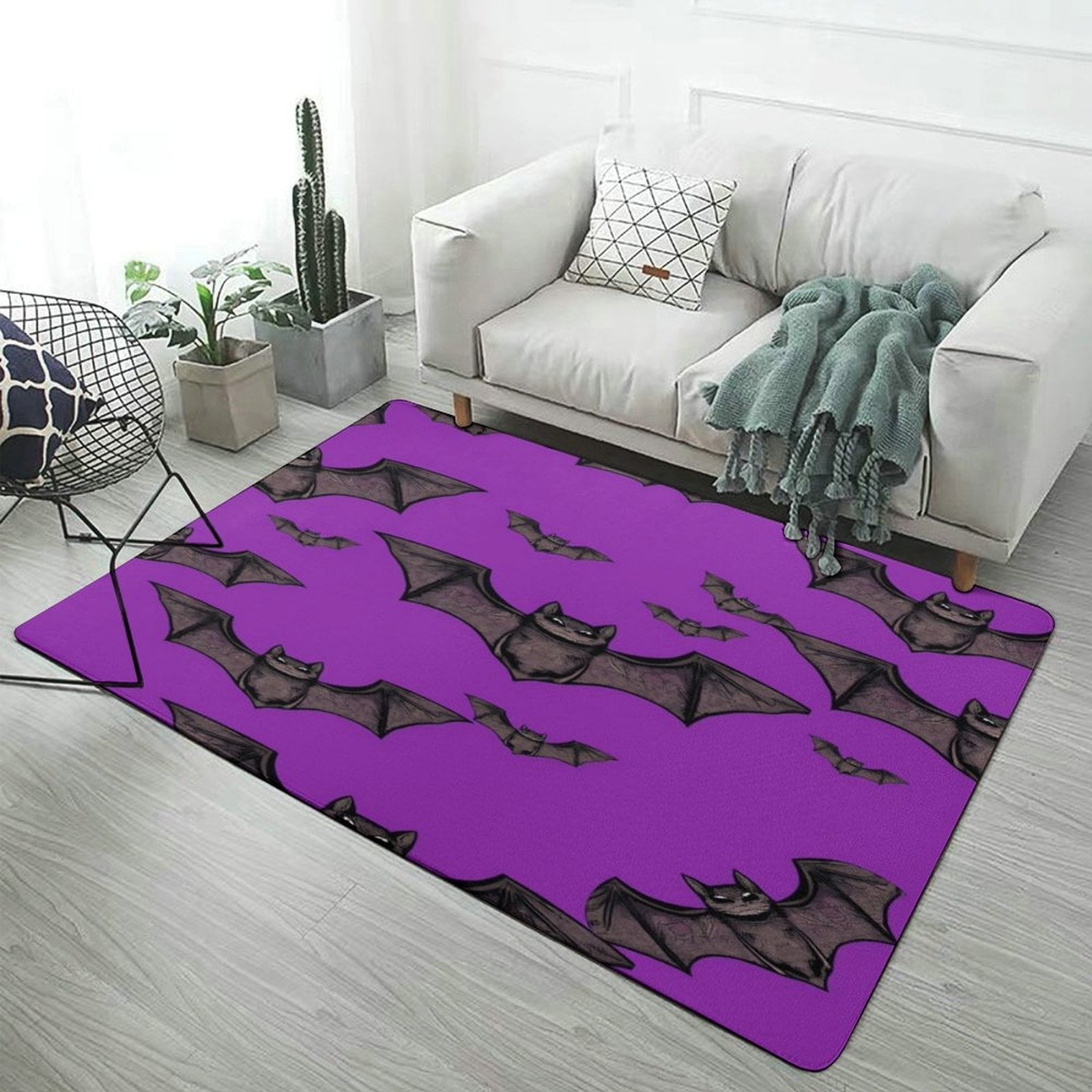 Purple Bat Light Luxury Home Carpets Living Room Ration Large Rugs ...