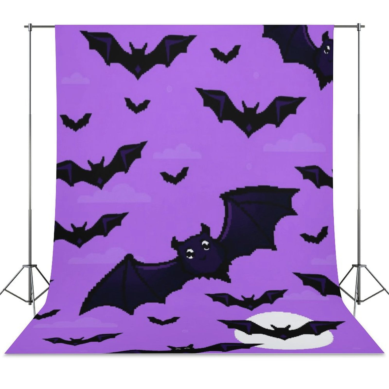 Purple Bat Party Backdrop Birthday Decoration Backgrounds for ...