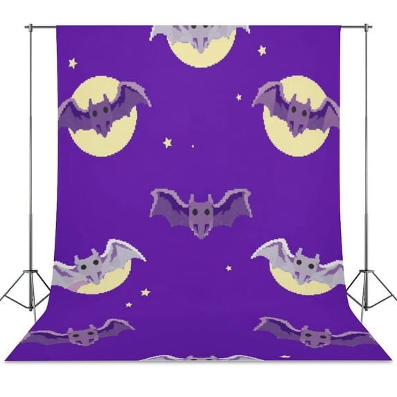 Purple Bat Party Backdrop Birthday Decoration Backgrounds for ...