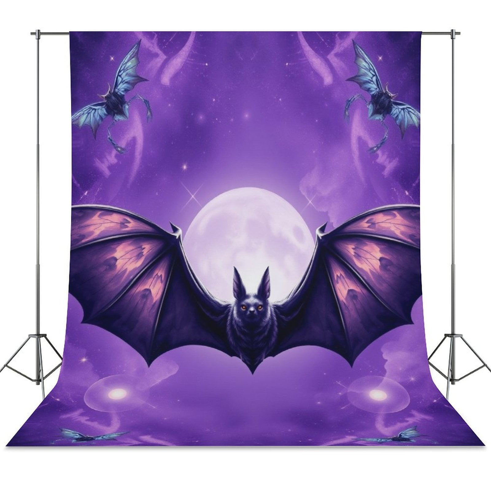 Purple Bat Photography Backdrops Adult Photostudio Props Decors ...