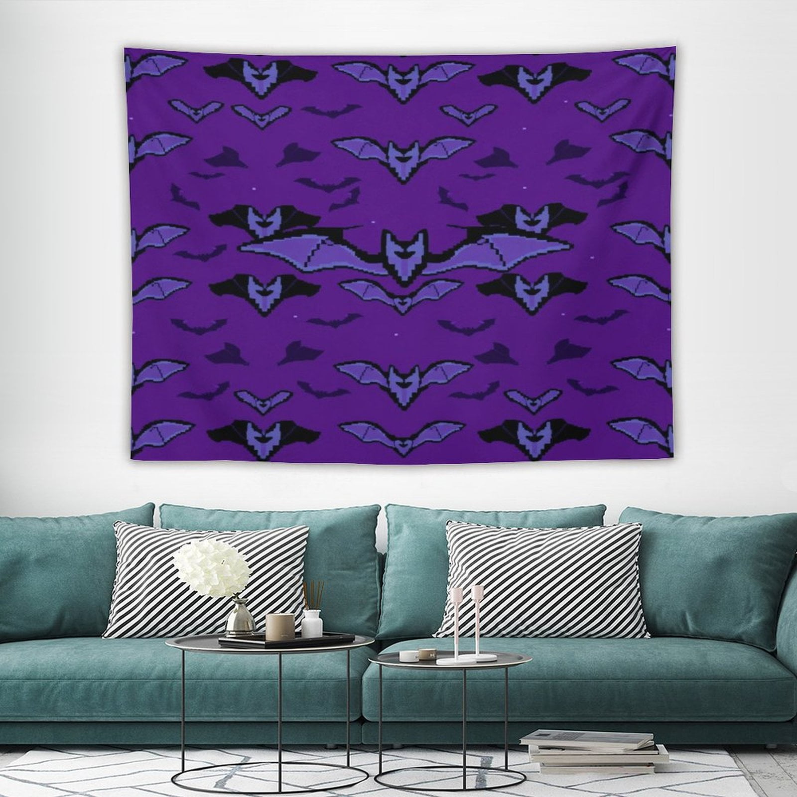 Purple Bat Tapestry Home Decoration Wall Hanging Art Decoration ...