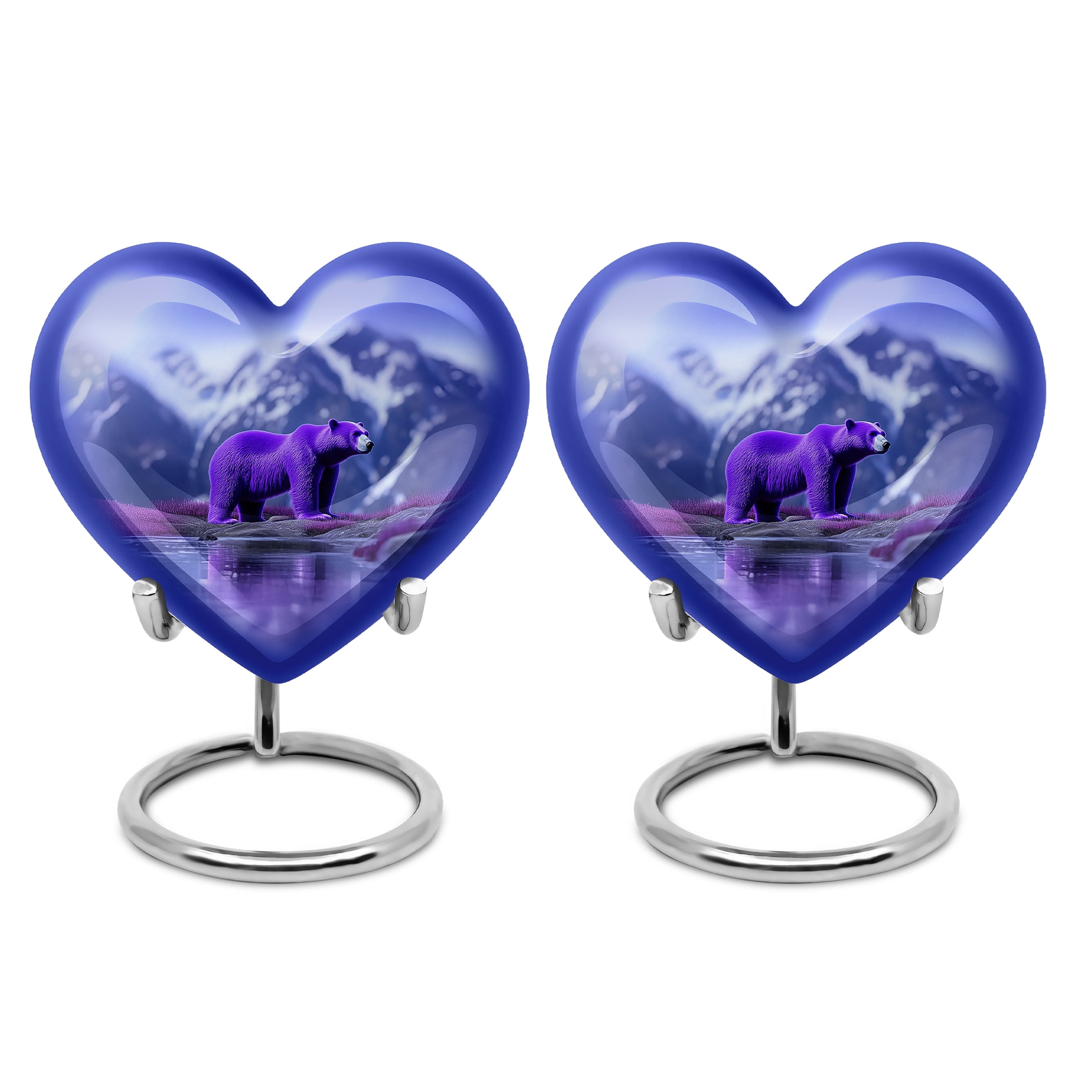 Purple Bear Urn, Cremation Urns for Human Ashes, Urn for Ashes for ...
