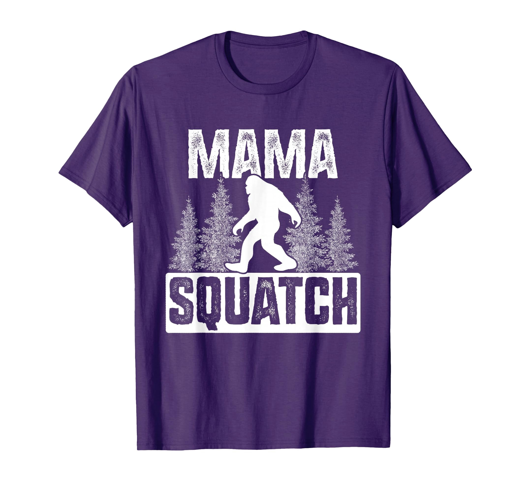 Purple Bigfoot Silhouette T-Shirt for Family Matching Outfits with ...