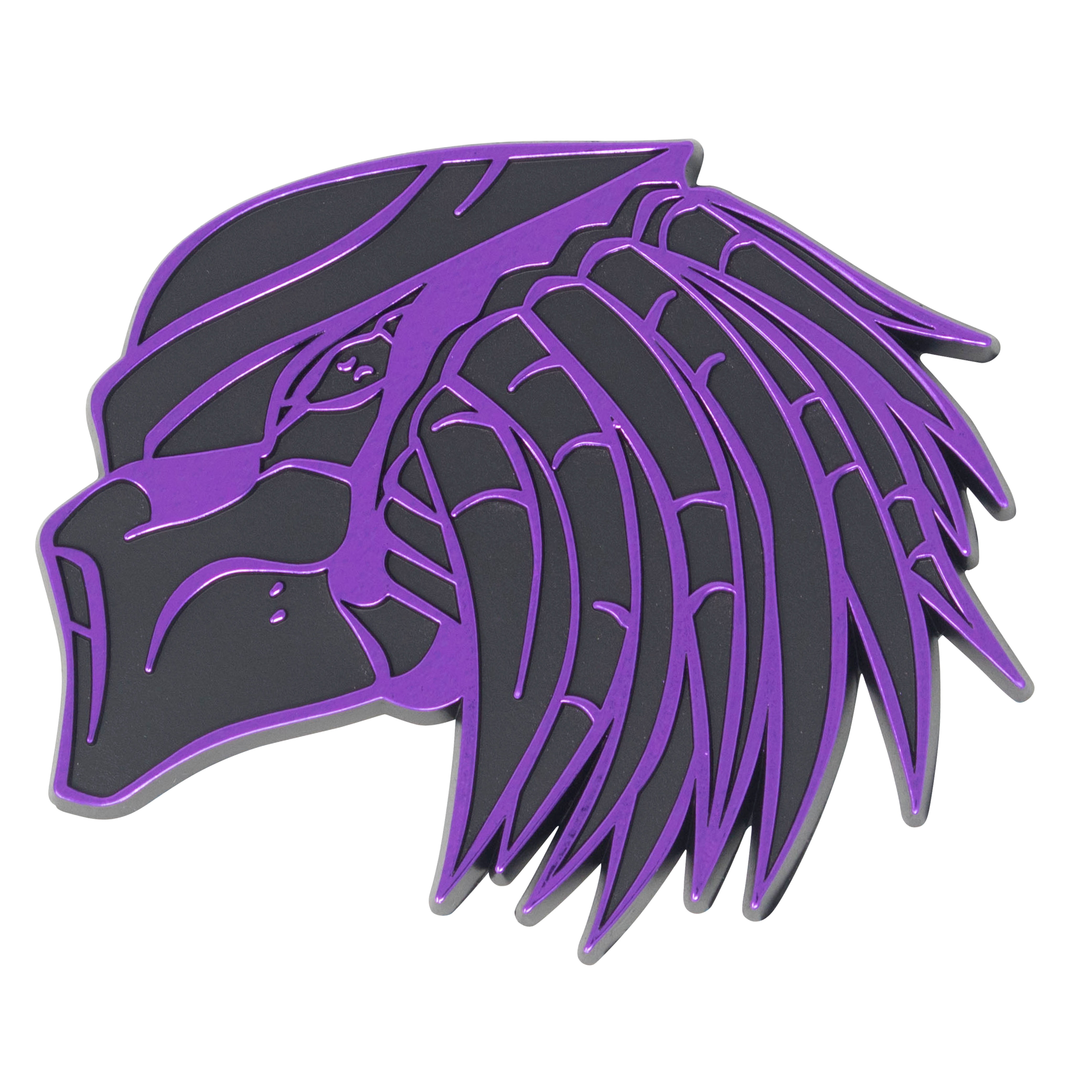 Purple/Black Left Facing Predator Emblem - Walmart.com