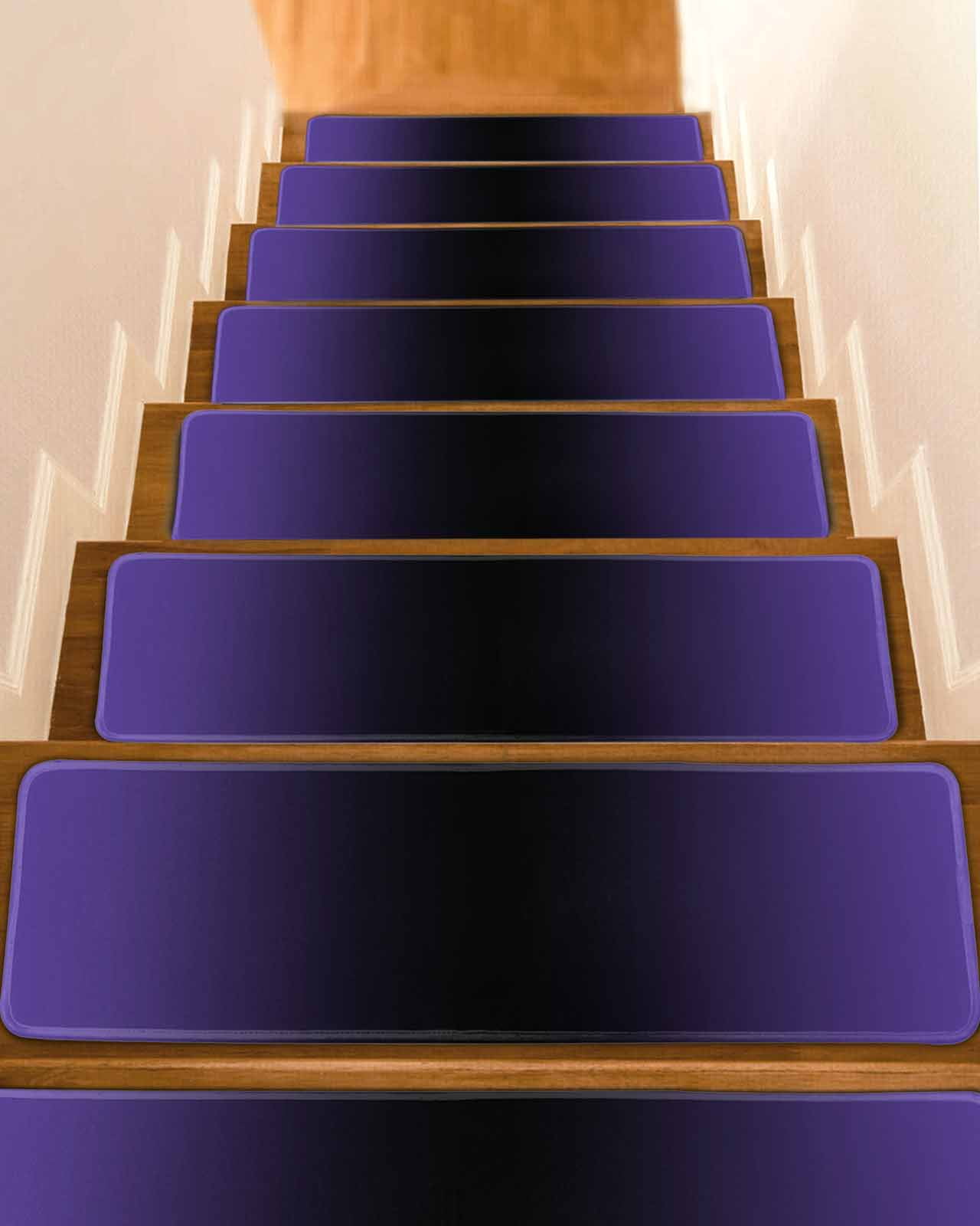 Purple Black Ombre Stair Treads for Wooden Steps Indoor Runner Rug ...