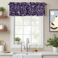 Purple Black Paisley Valances for Windows,Kitchen Valance Rod Pocket ...