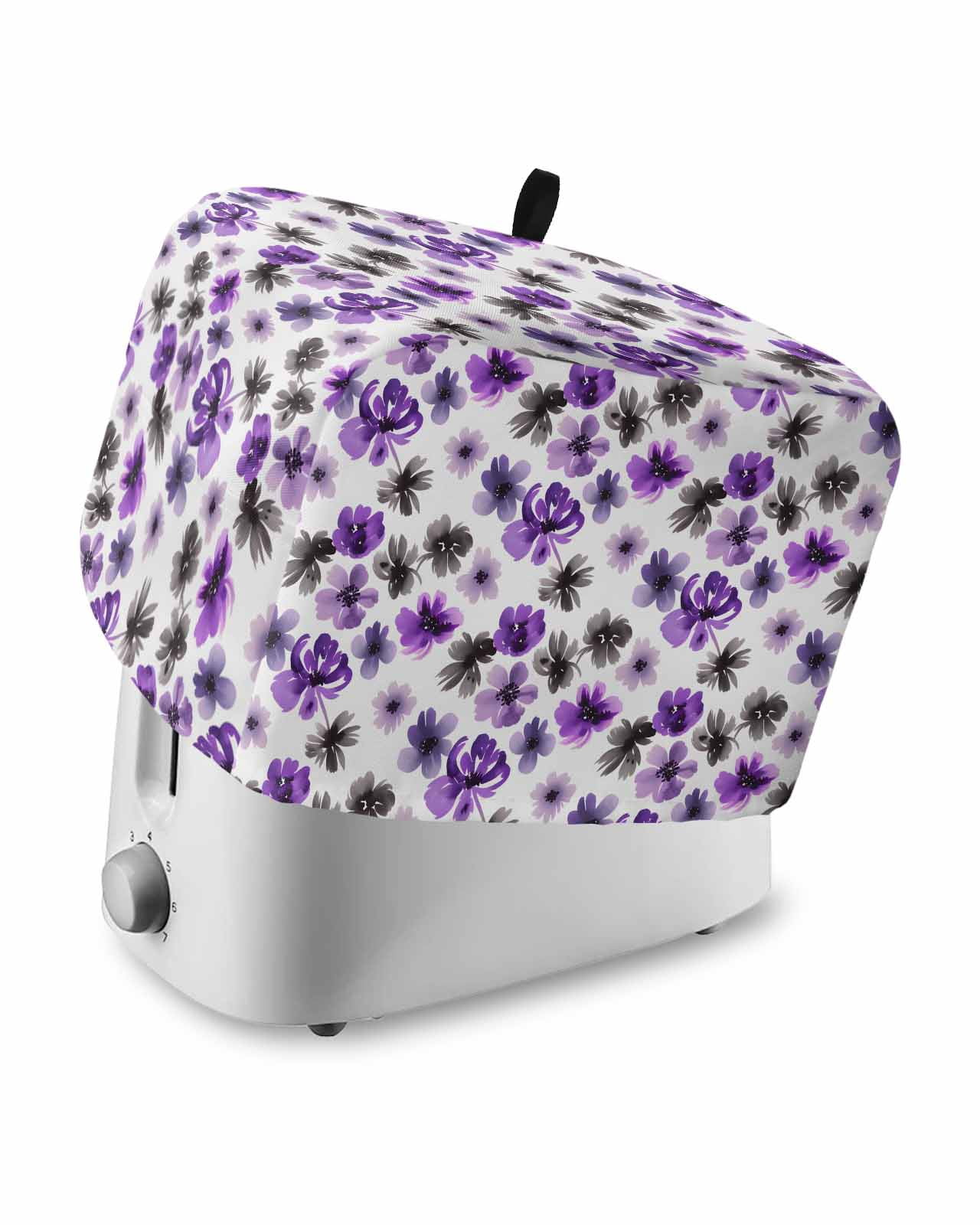 Purple Black Small Toaster Cover 2 Slice, Kitchen Appliance Covers ...