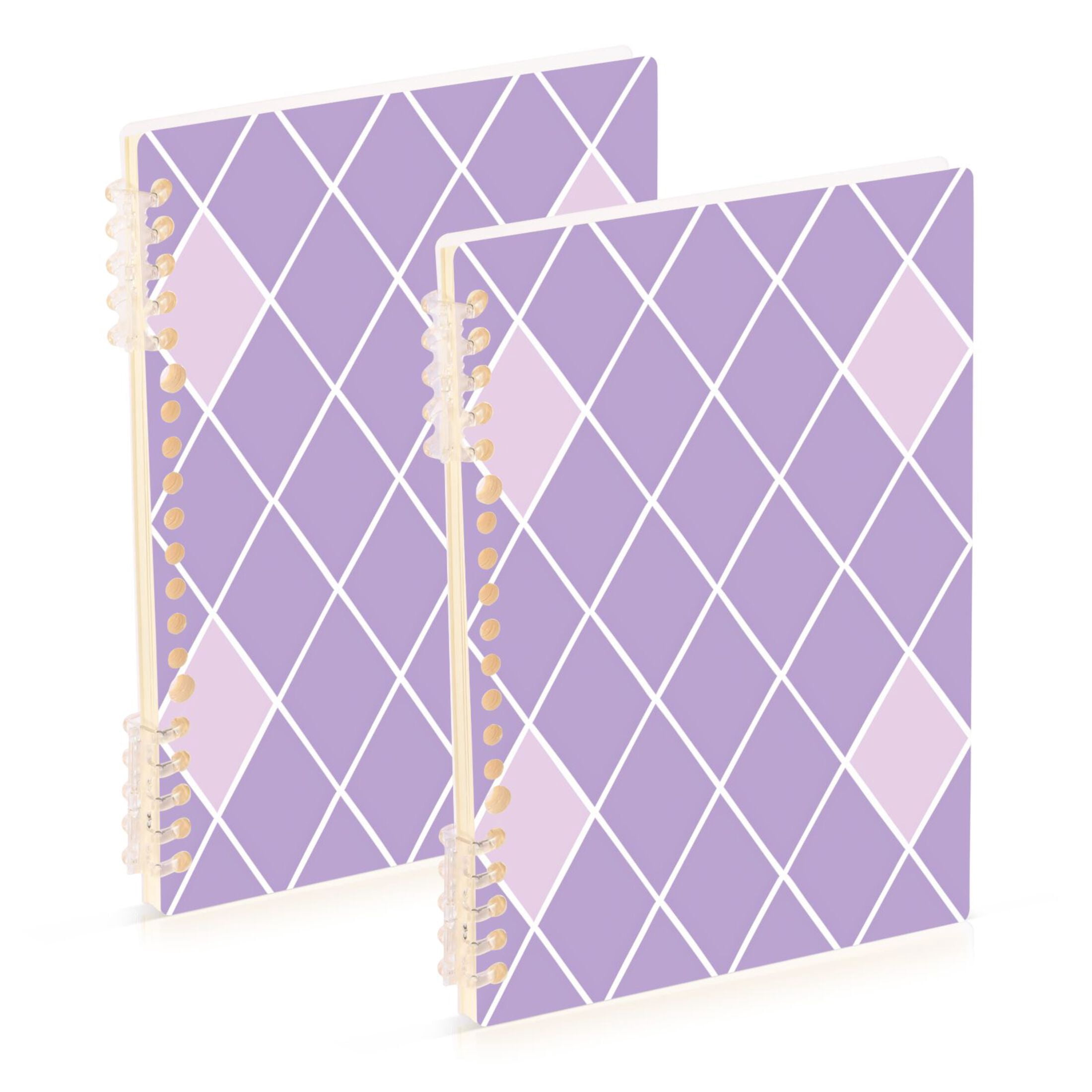 Purple Block Notebooks 2 Pcs 1-subject Journal 60 Sheets A5 College ...