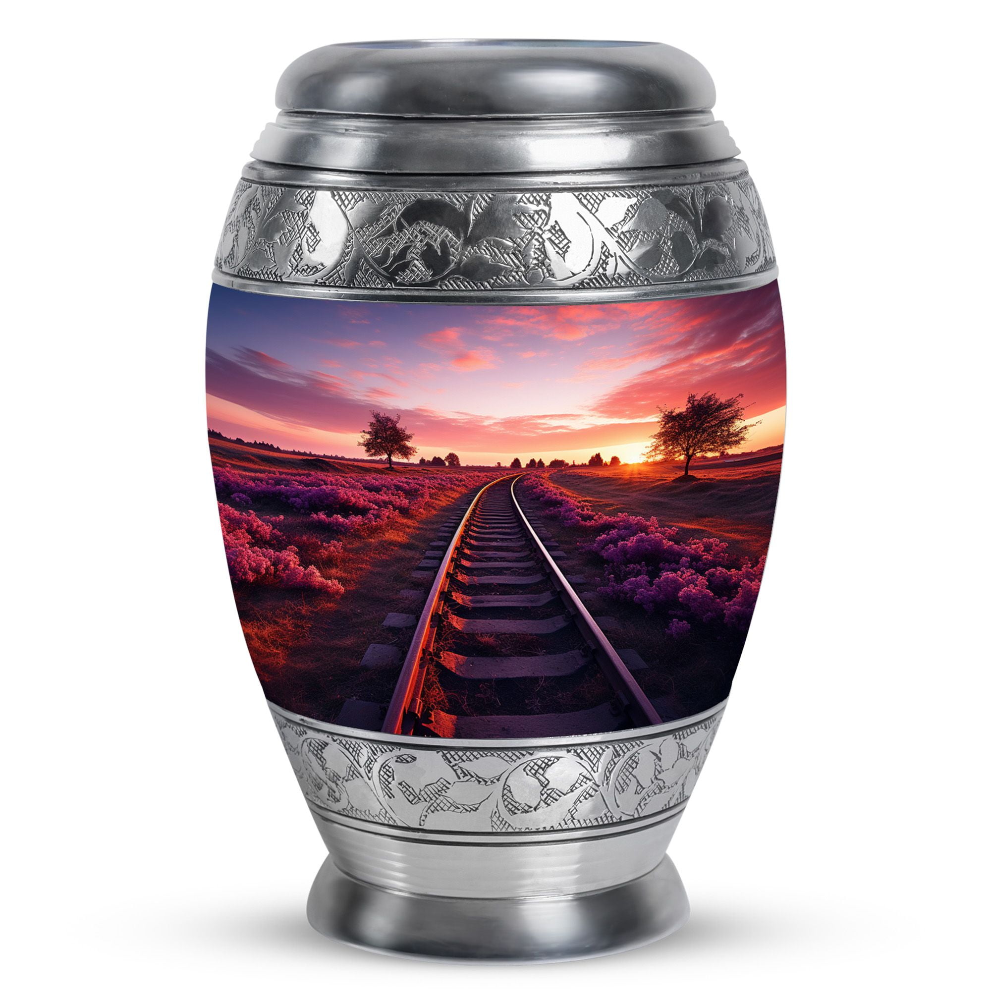 Purple Bloom Urns For Small Human Ashes - Small Tribute Urn for Loved ...