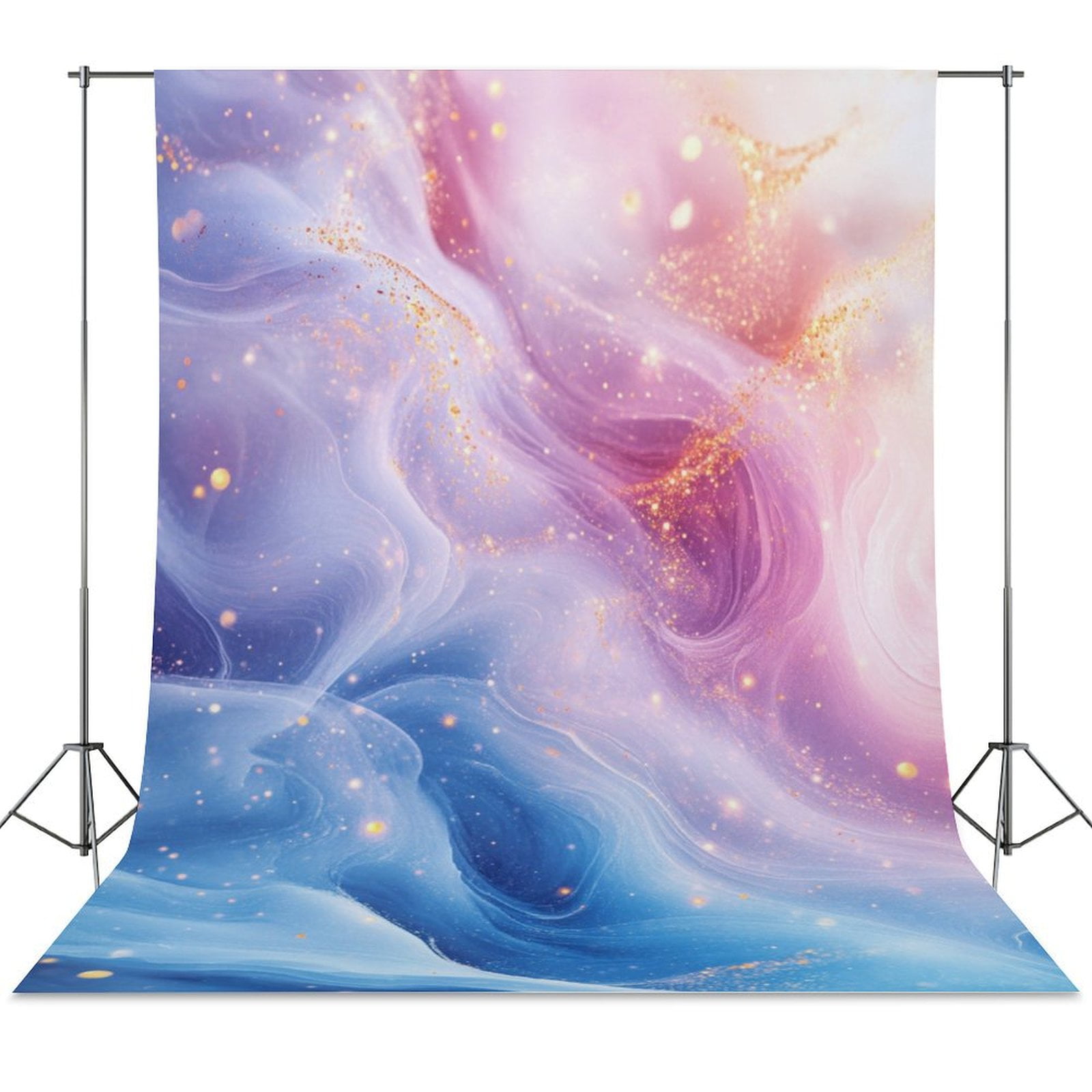 Purple Blue And Gold Wave Backdrops for Photography for Party Backdrop ...