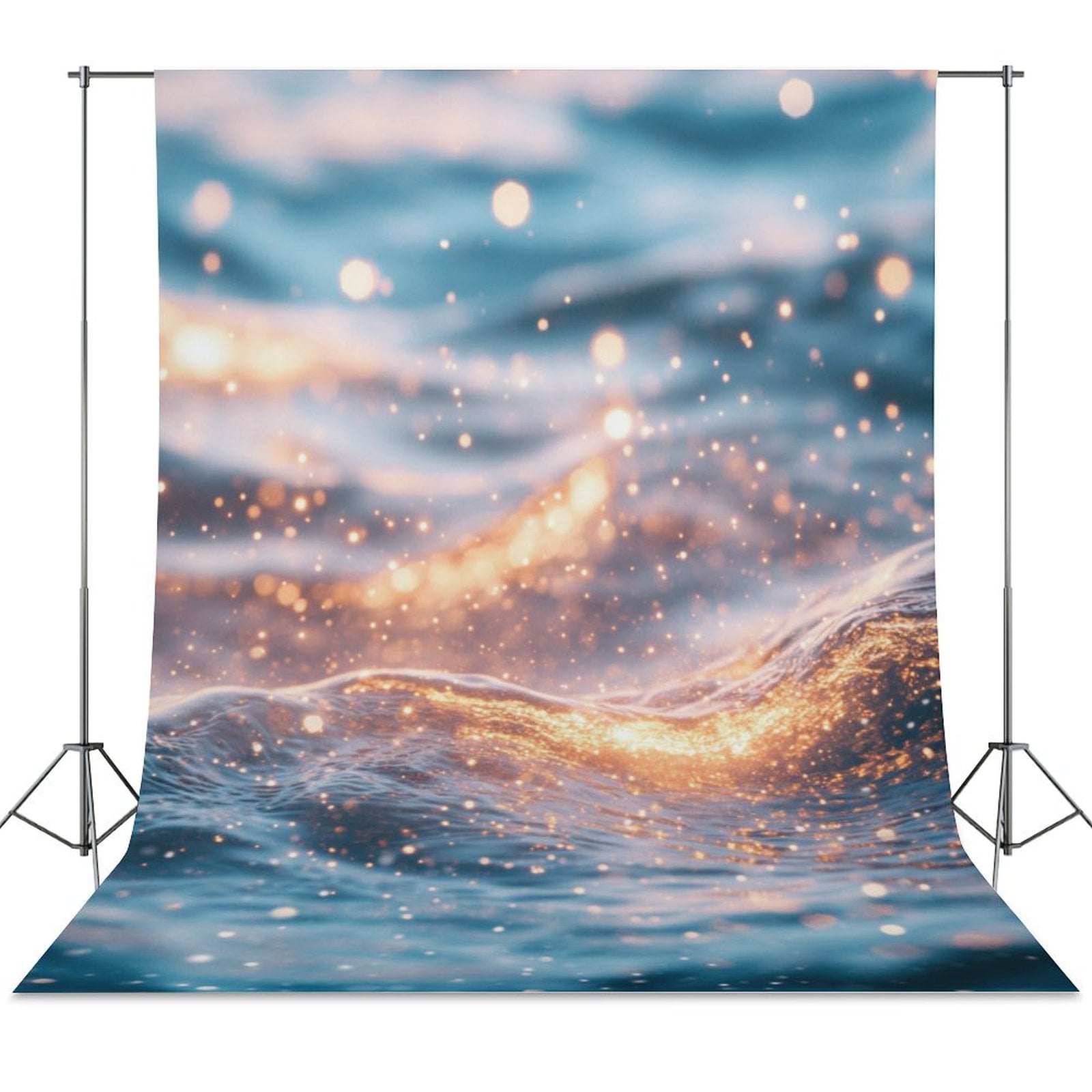 Purple Blue And Gold Wave Backdrops for Photography for Party Backdrop ...