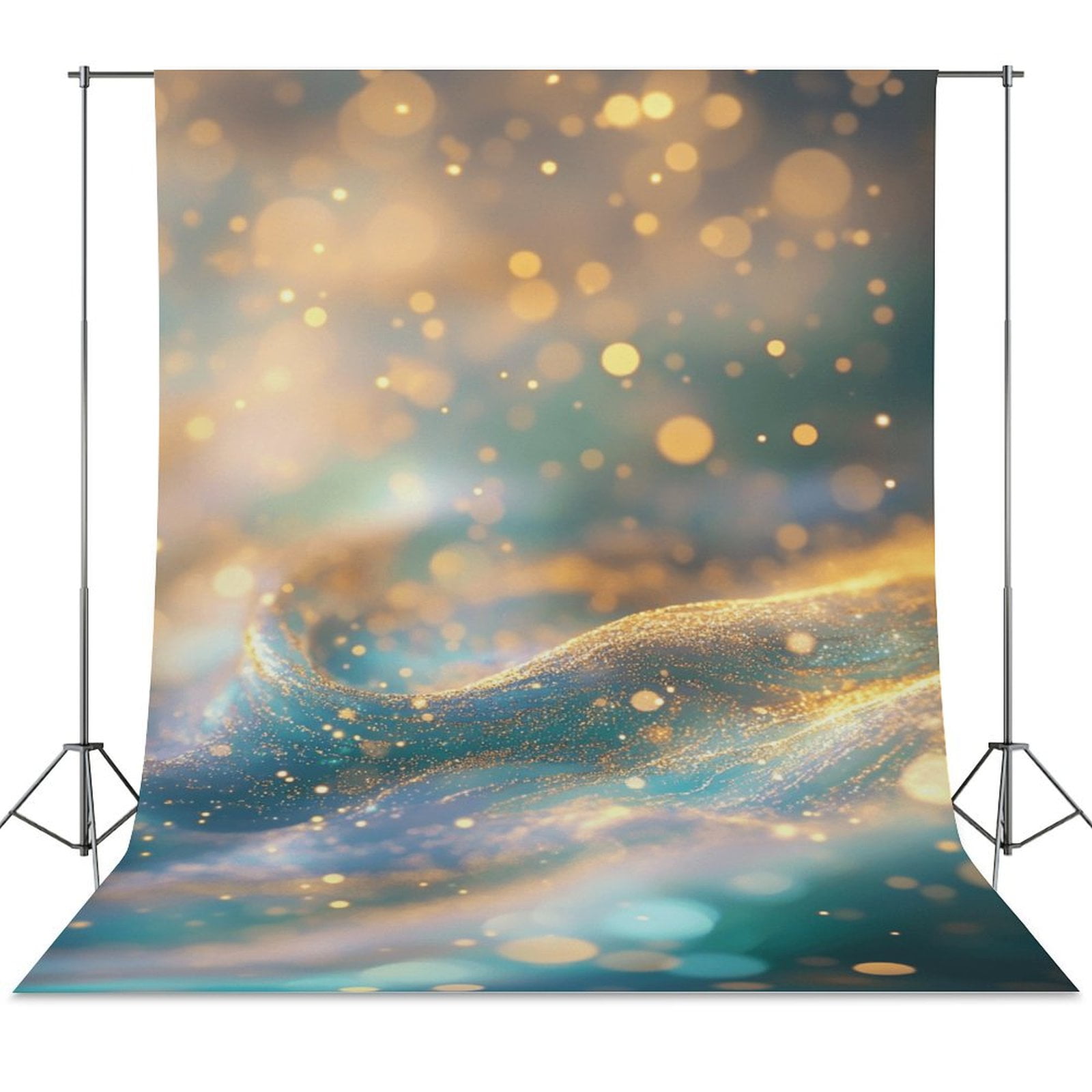 Purple Blue And Gold Wave Spring Wall Backdrop Background Floral ...