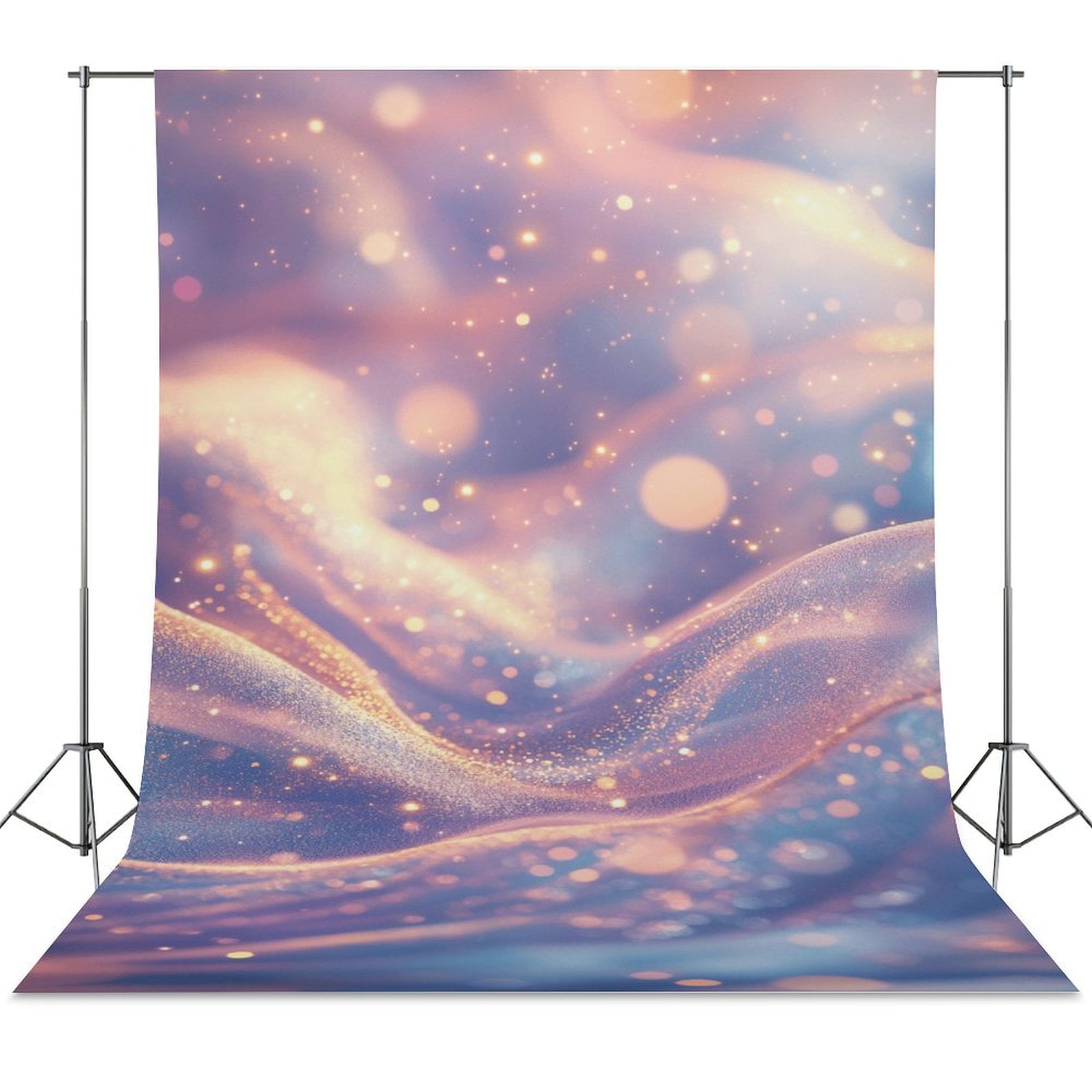 Purple Blue And Gold Wave Spring Wall Backdrop Background Floral ...