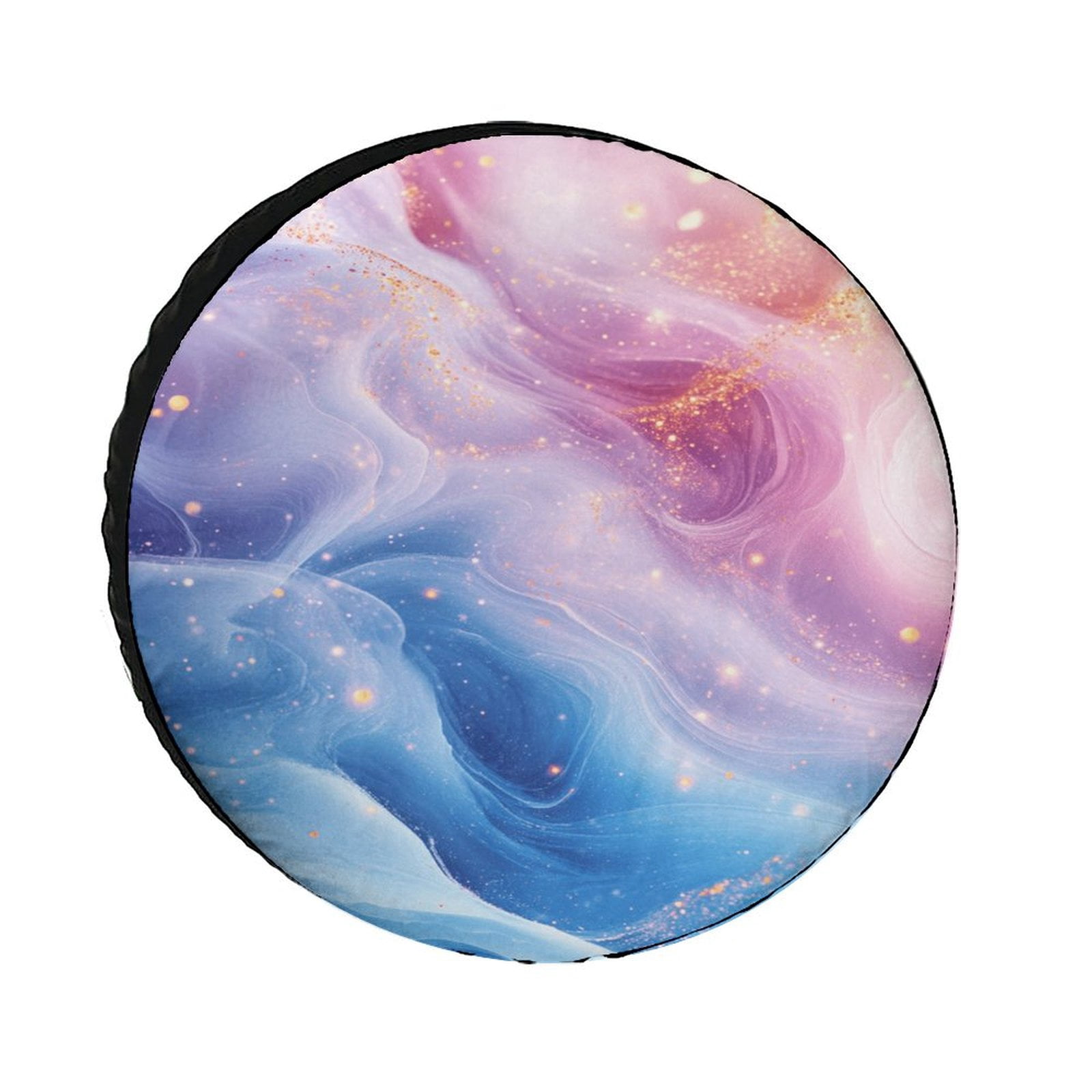 Purple Blue And Gold Wave Spare Tire Cover, Universal Wheel Tire Cover ...