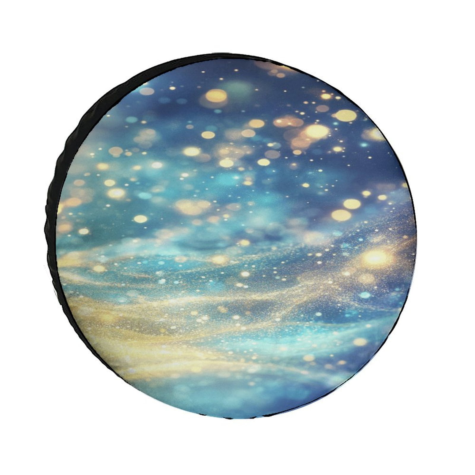 Purple Blue And Gold Wave Tire Cover Waterproof Dust-Proof Universal ...