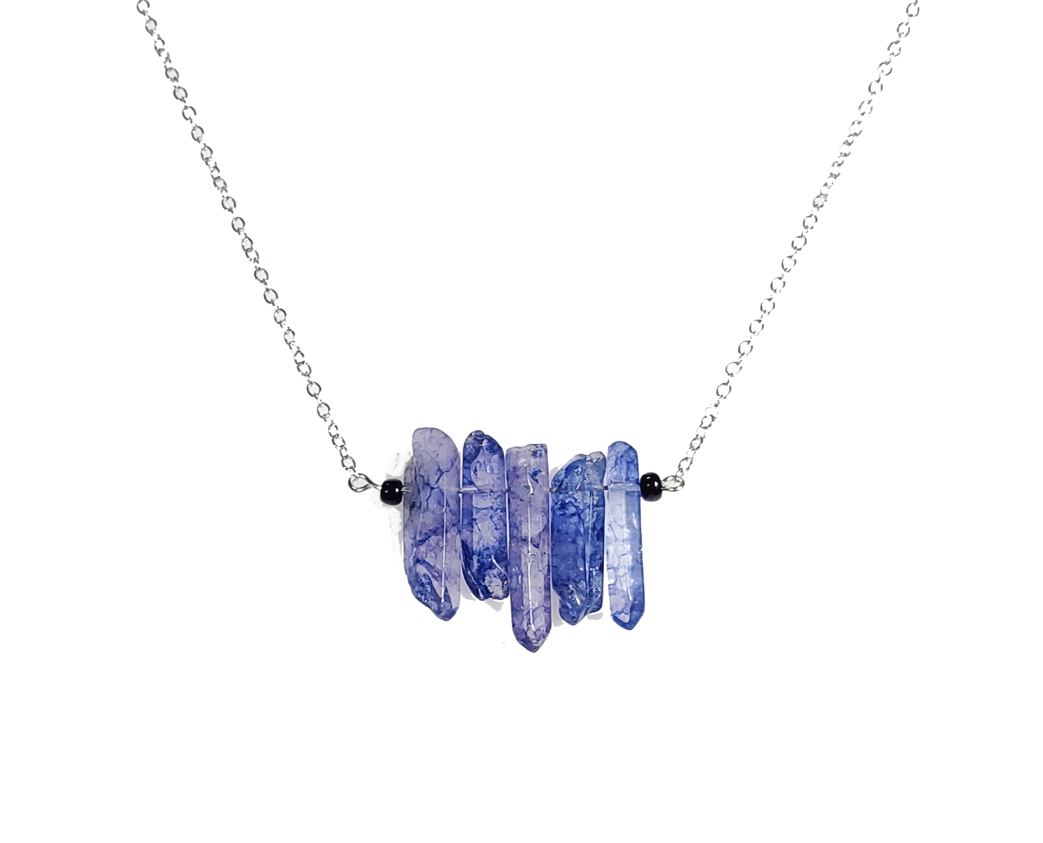 Purple Blue Ice Flake Necklace - Walmart.com