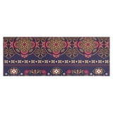 Purple Boho Tribal Floral and Mandalas Pattern Kitchen Rug Mat,Kitchen ...