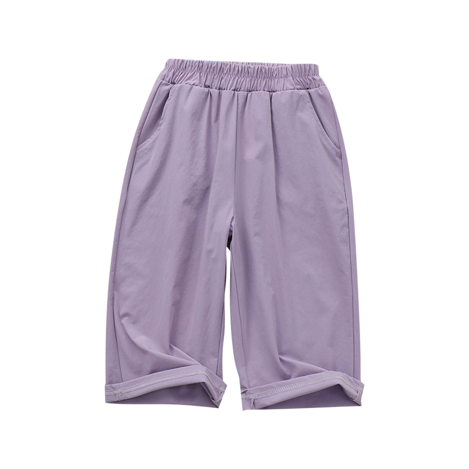 Purple Boy Girl Pants for Children Boy Girl Fall Summer Casual Thin Sun ...