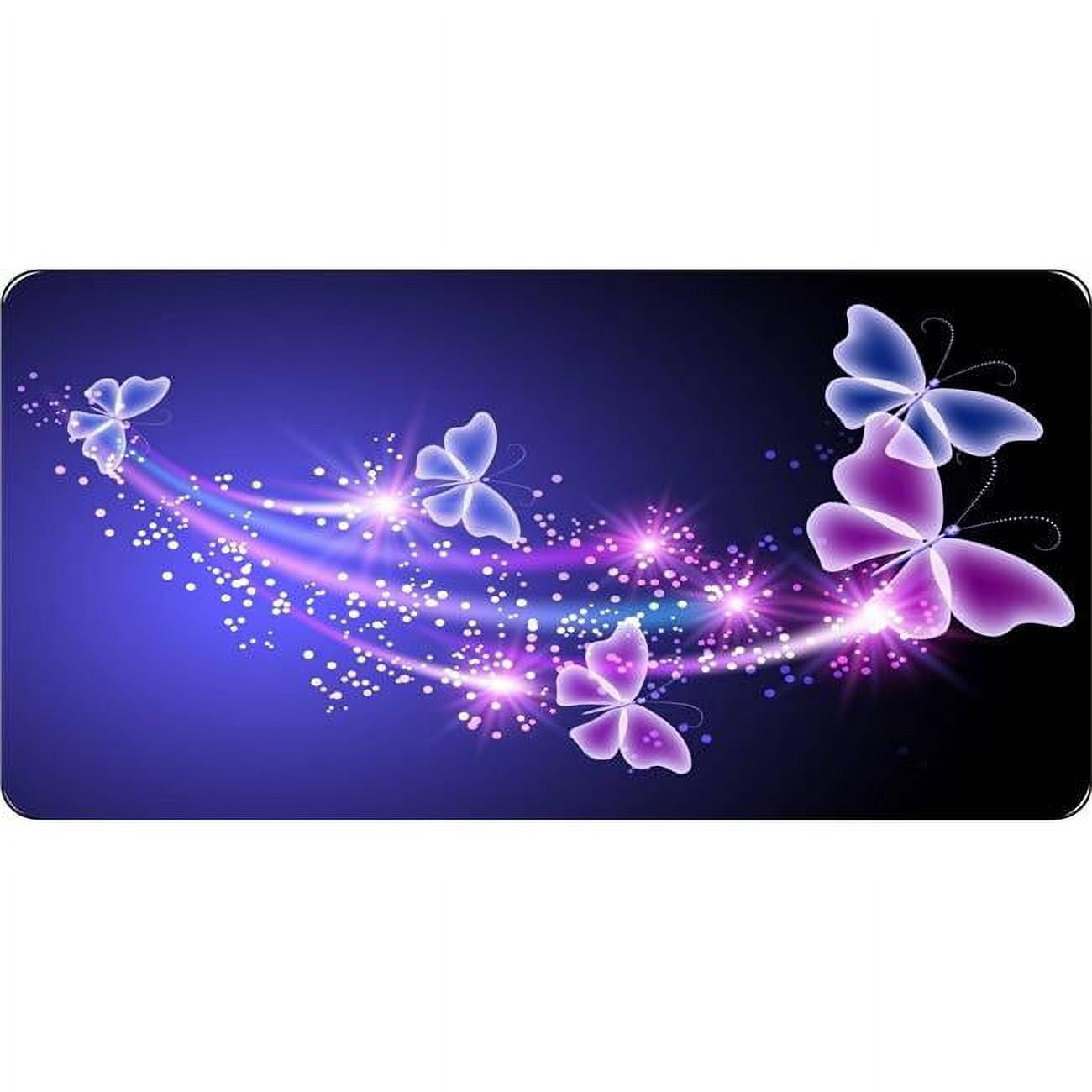 Purple Butterflies #2 Photo License Plate - Walmart.com