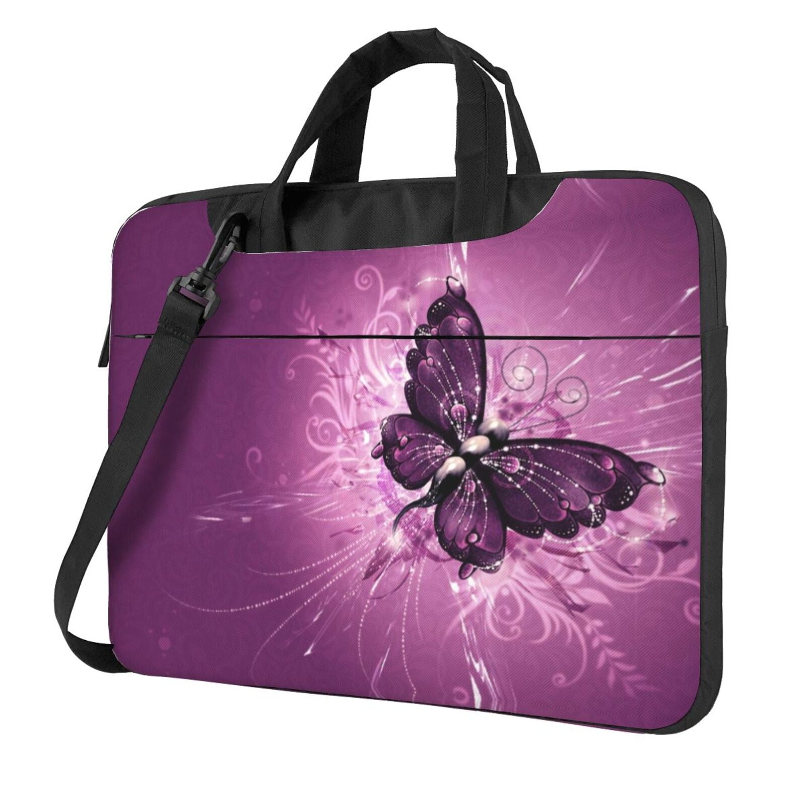 Purple Butterfly 5 Sleek Durable Laptop Bag Laptop Case Computer ...