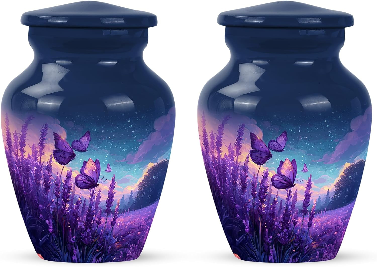 Purple Butterfly Cremation Urns for Adults Male & Female - Mini ...