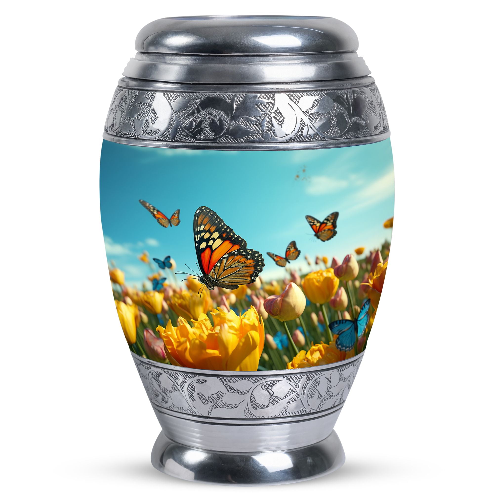 Purple Butterfly Cremation Urns Large Adult - Cremation Memorial ...