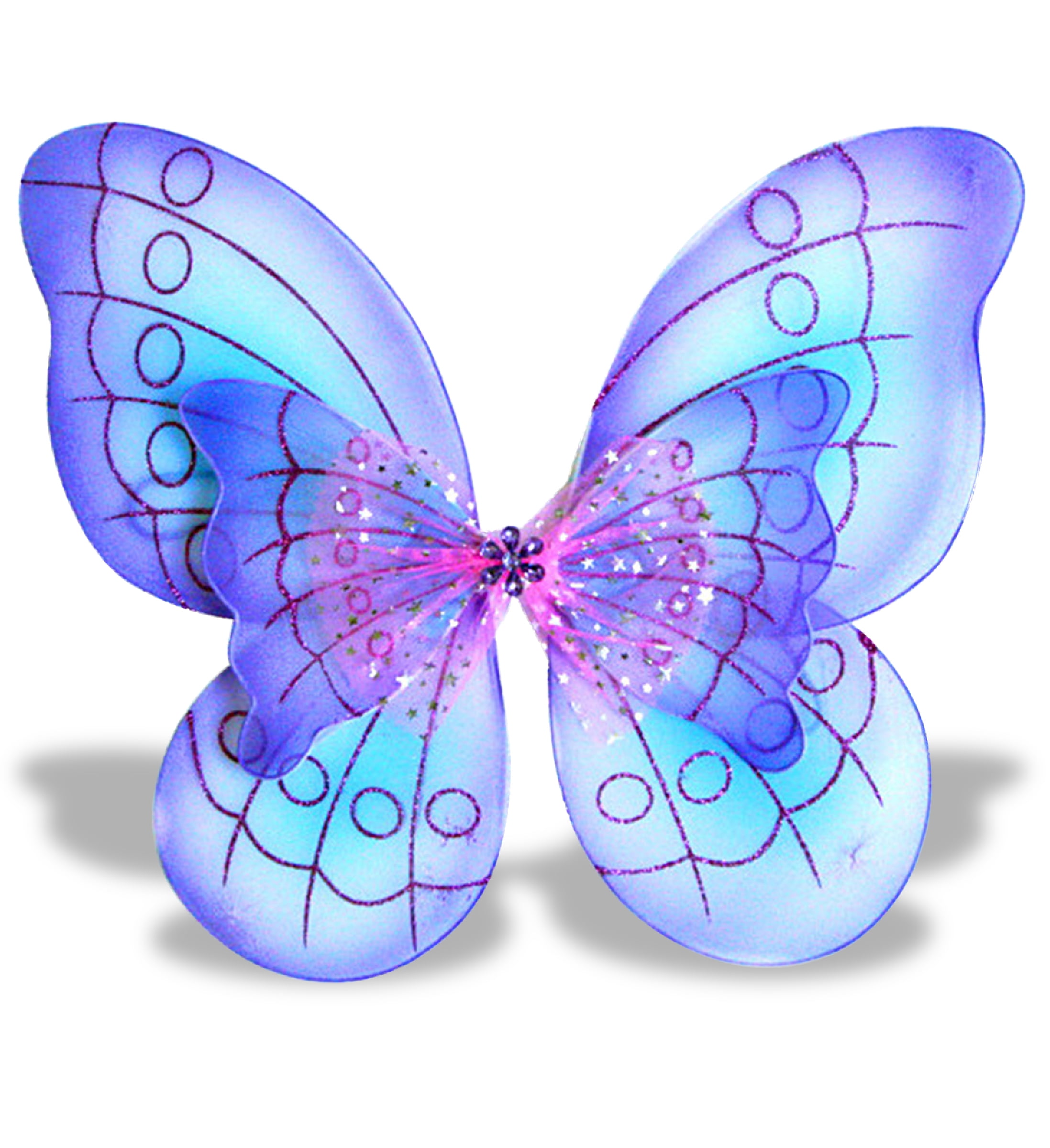 Attitude Studio Purple Butterfly Fairy Wings for Kids, Lightweight ...