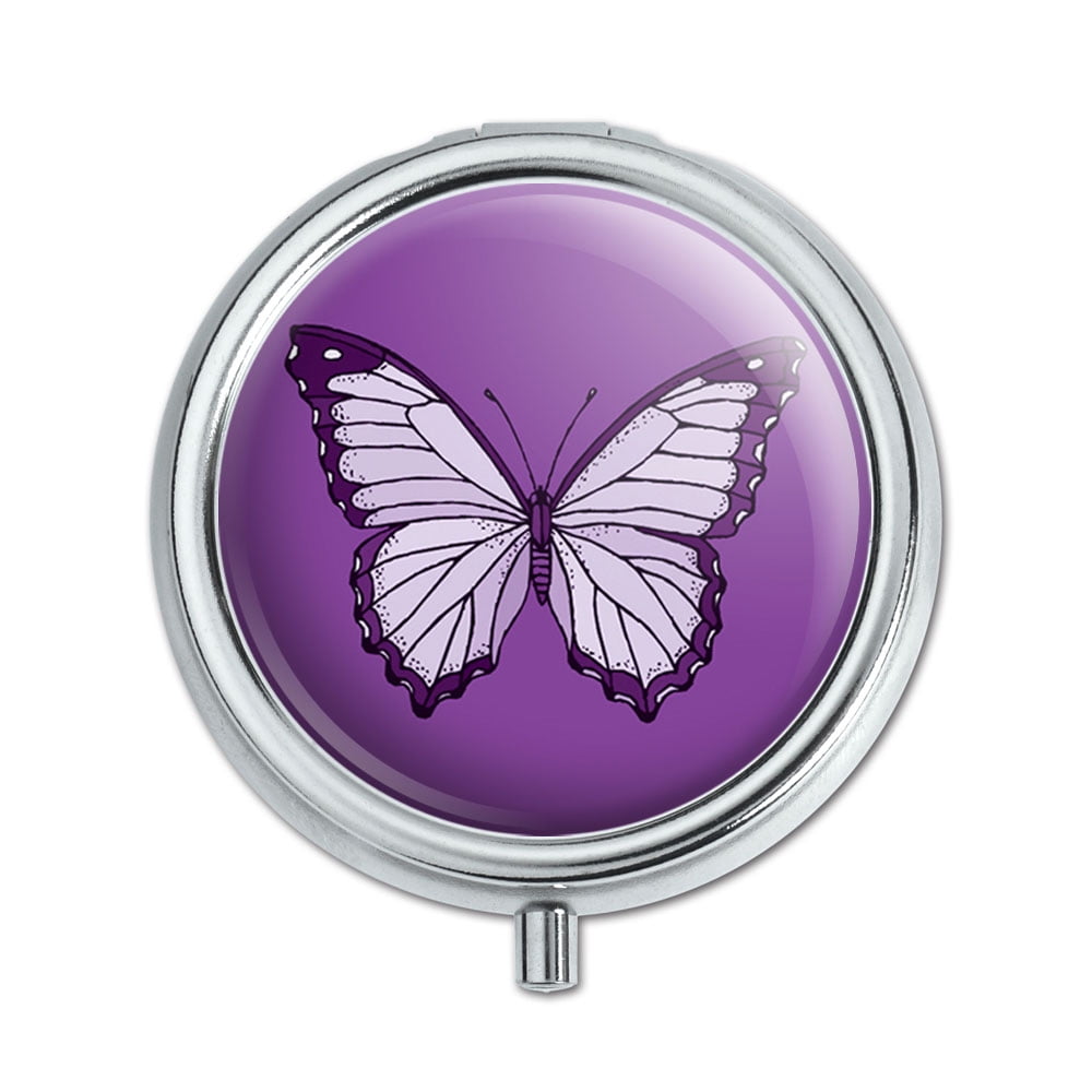 Purple Butterfly Pill Box - Walmart.com