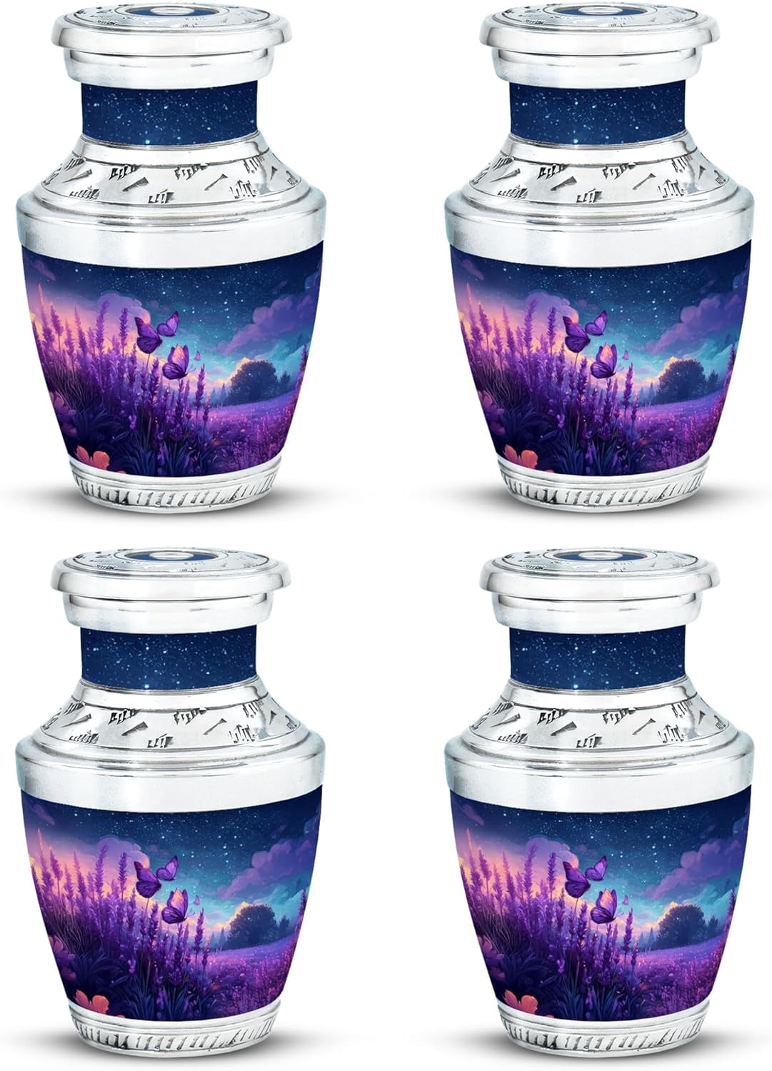 Purple Butterfly Urn, Small Keepsake Urns for Human Ashes, Mini Urns ...