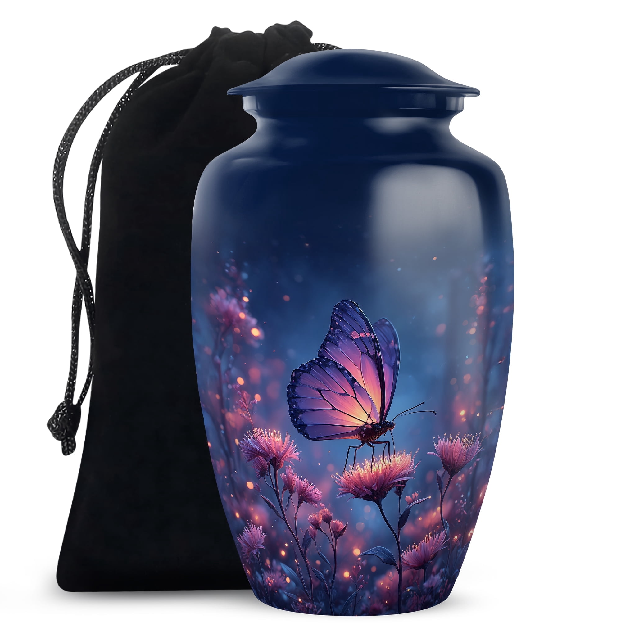 Purple Butterfly Urns for Human Ashes for Men and Women – Funeral Urns ...