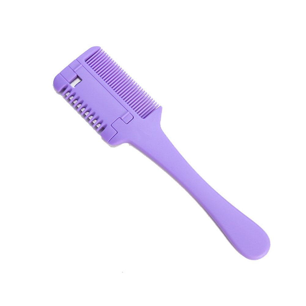 Purple (C) $ Haircut Comb Household Hair Clipper Thinning Bangs ...