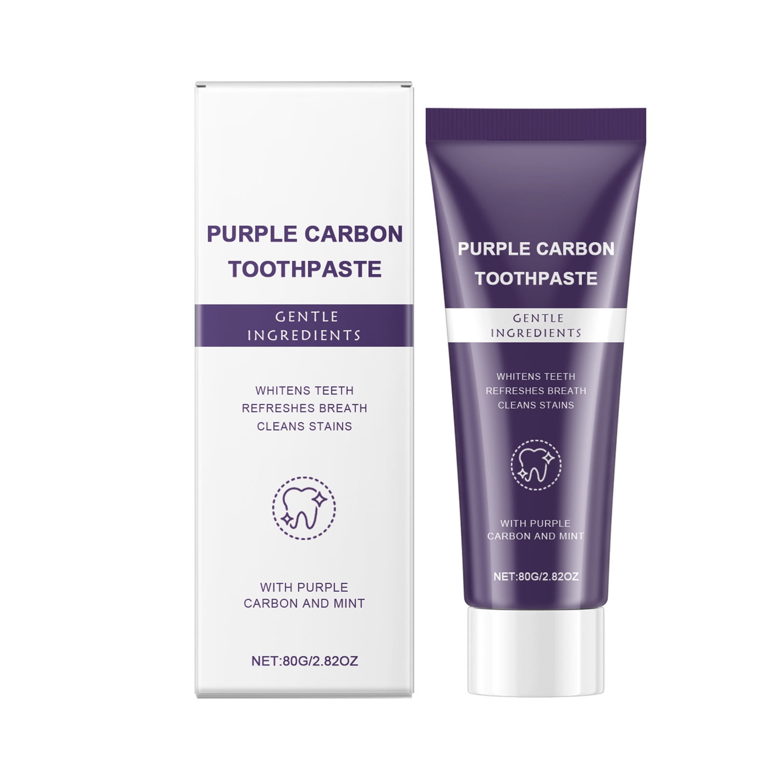 Purple Carbon Toothpaste – Whitening Toothpaste with Activated Charcoal ...