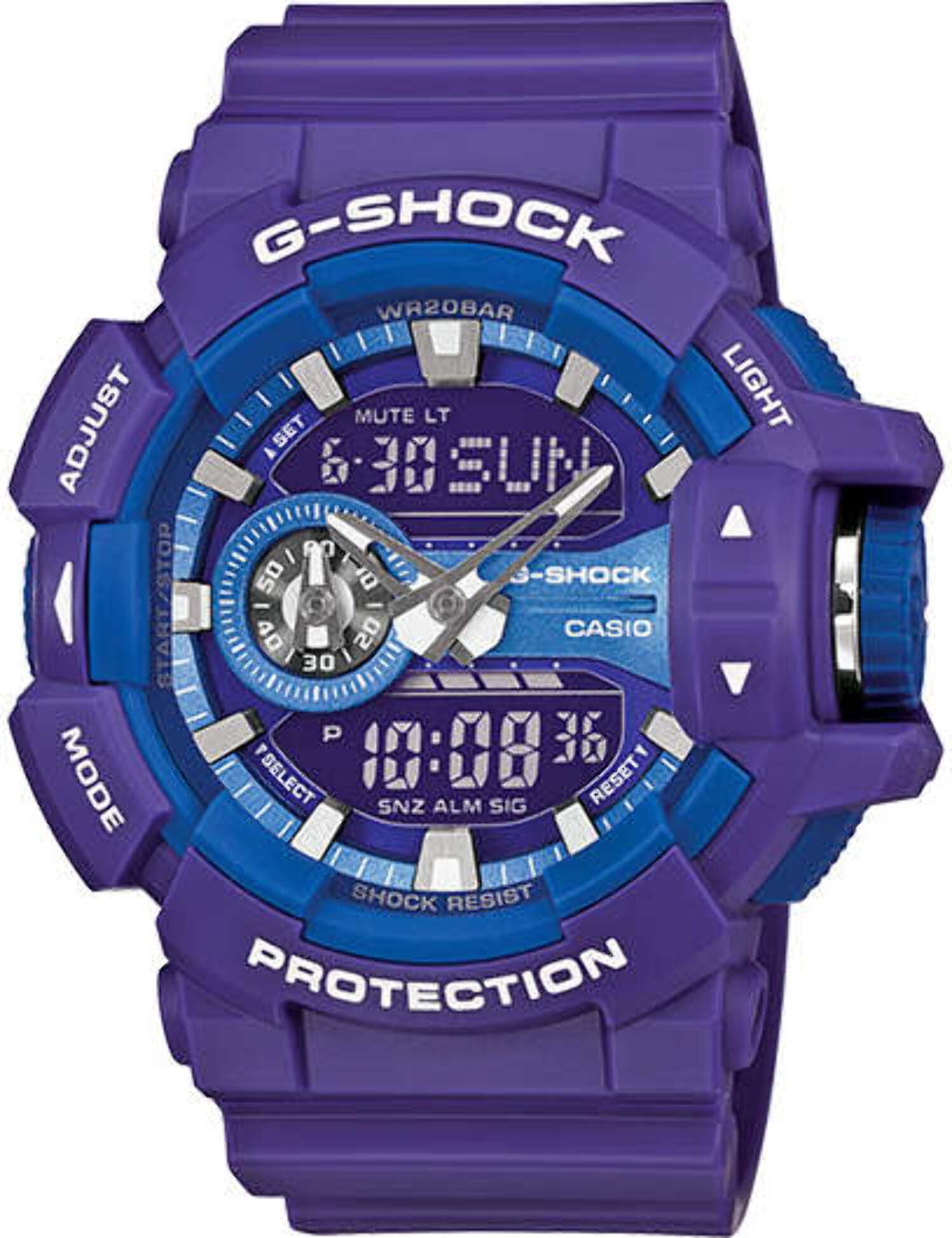 Purple Casio G-Shock Analog & Digital Watch GA400A-6A - Walmart.com
