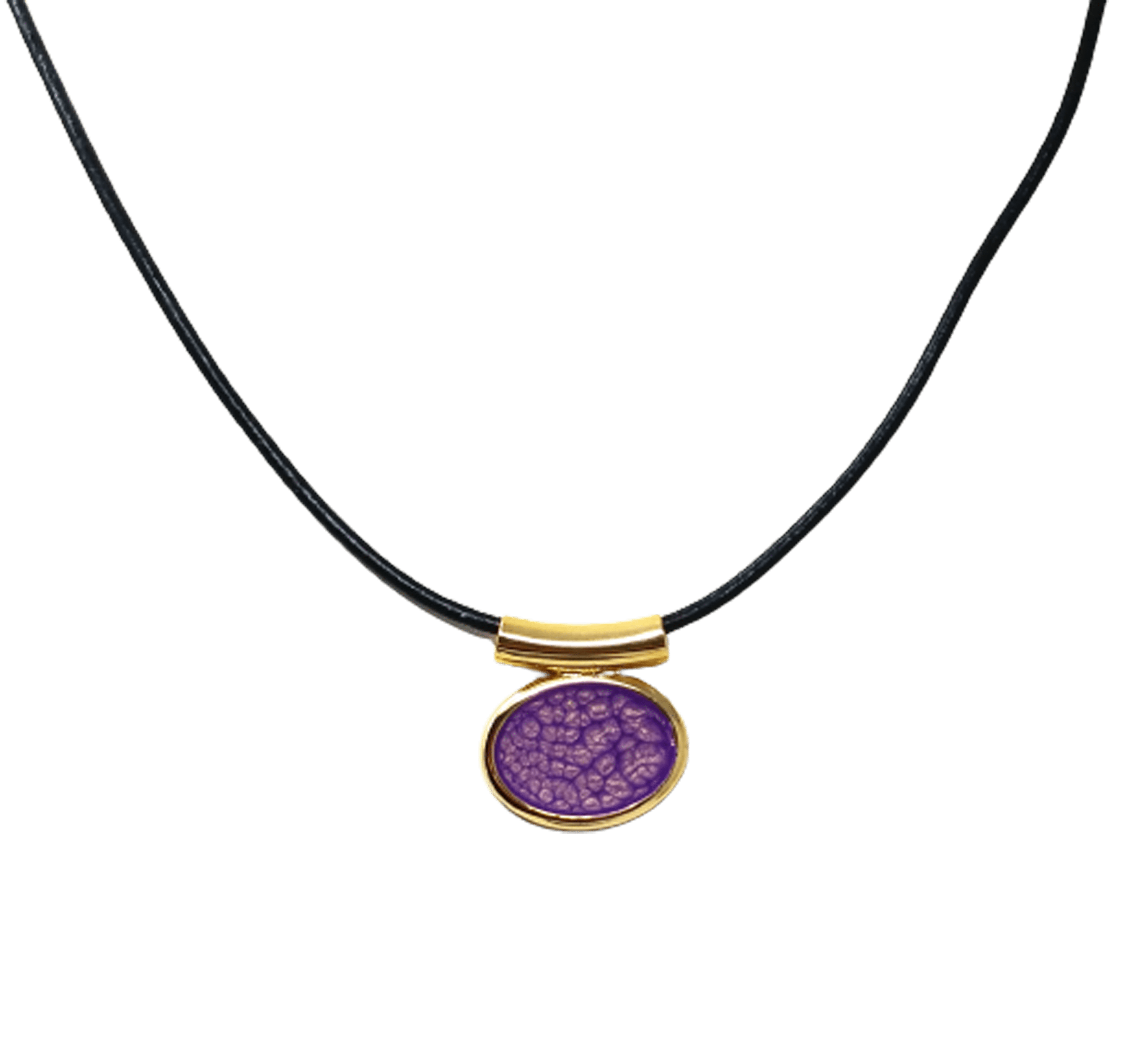 Purple Cells Leather Necklace - Walmart.com