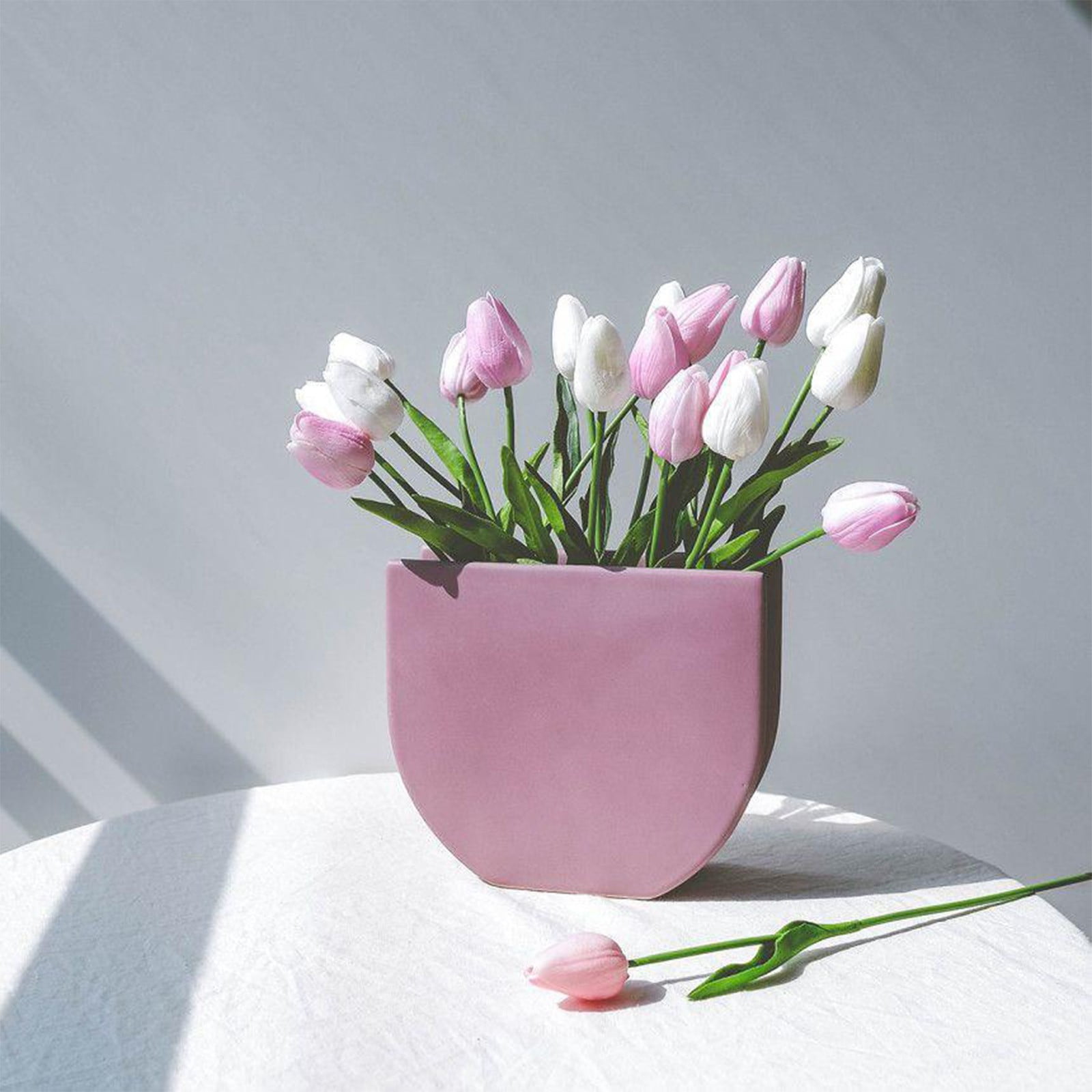 Purple Ceramic Vase, Dining Table or Living Room Decor, for Dried ...