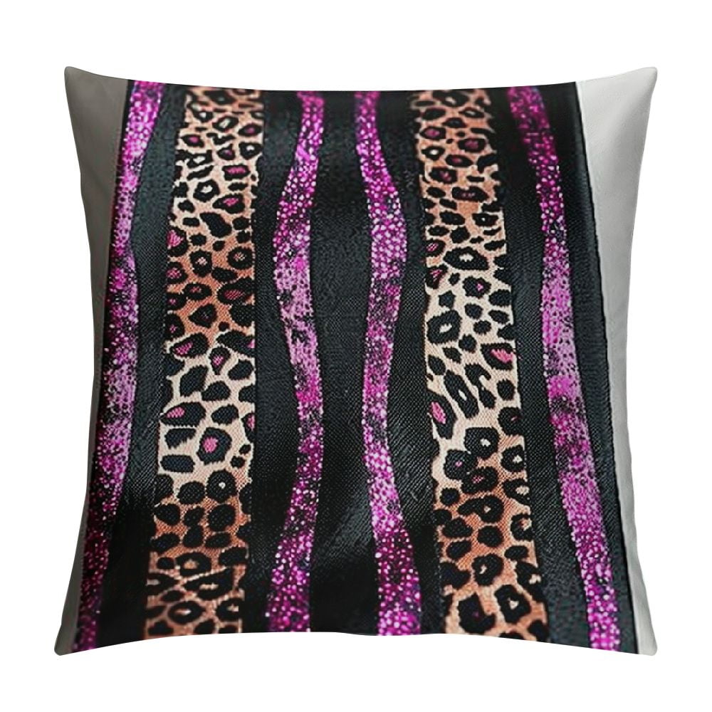 Purple Cheetah Print Comforter Set,Safari Leopard Bedding Queen,Glitter ...
