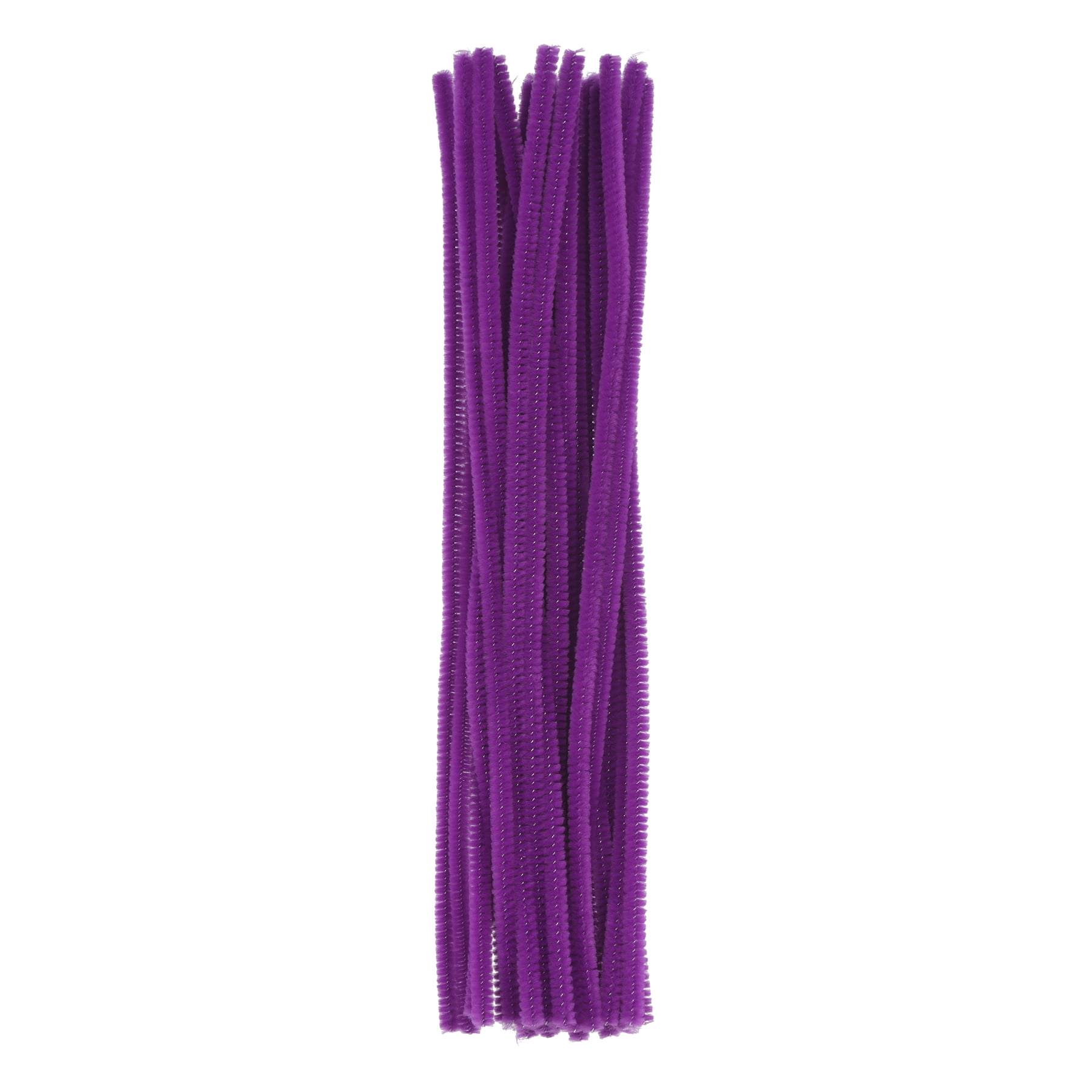 Purple Chenille Pipe Cleaners by Creatology – 6mm x 12" Fuzzy Craft ...