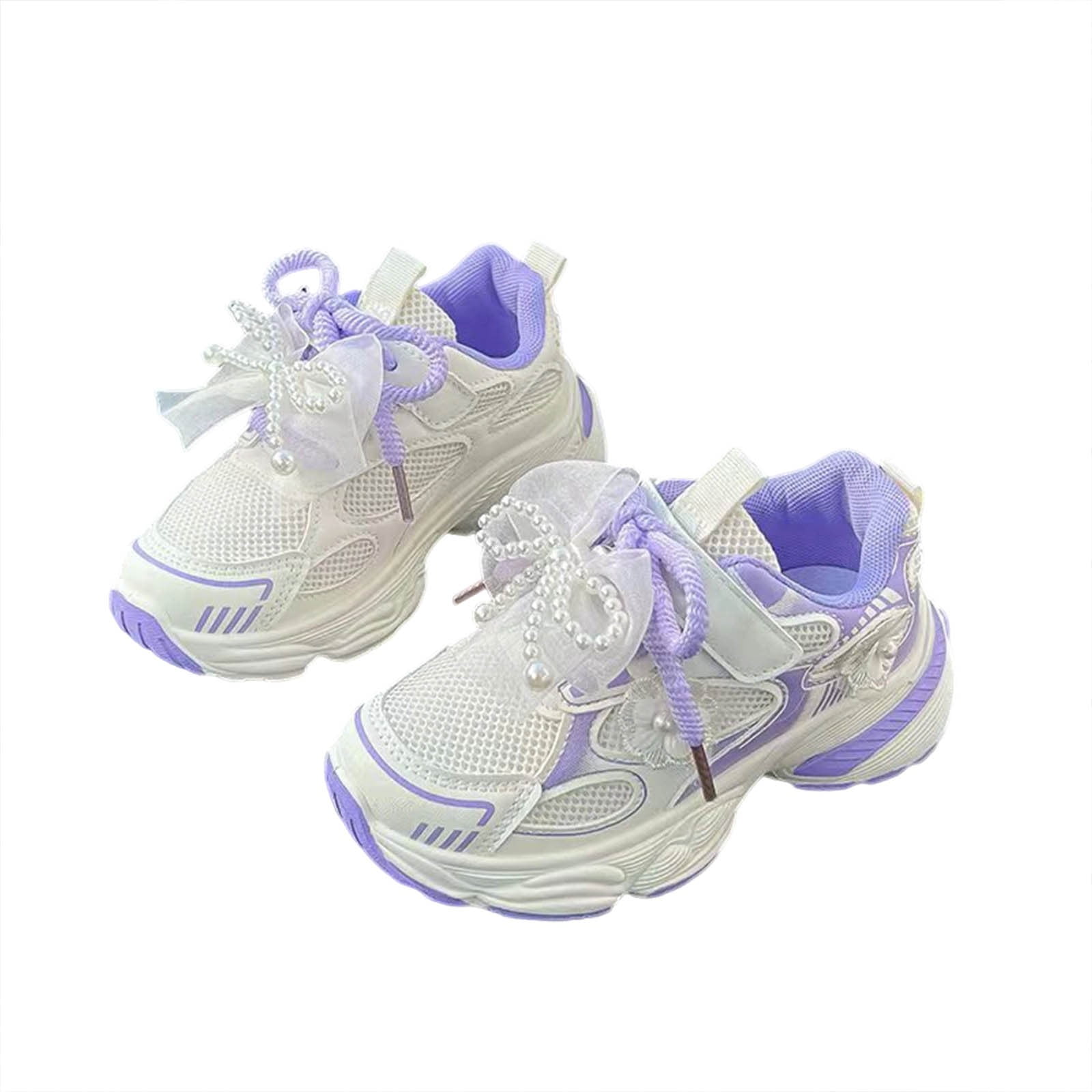Purple Childrens Swivel Closure Flat Base Ventilated Footwear For ...