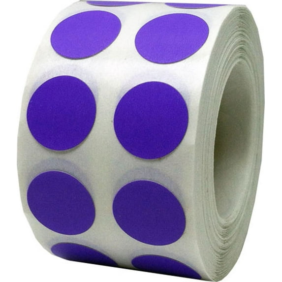 Purple Circle Stickers, 13 mm 1/2 Inch Dot Labels 1000 Pack - Walmart.com